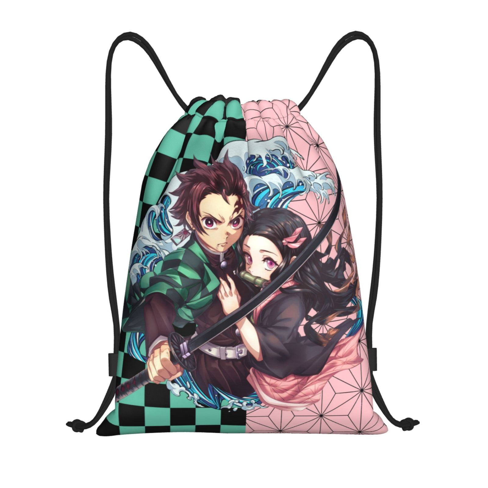 Demon Slayer Tanjiro Kamado Drawstring Bag Sports Fitness Bag ...