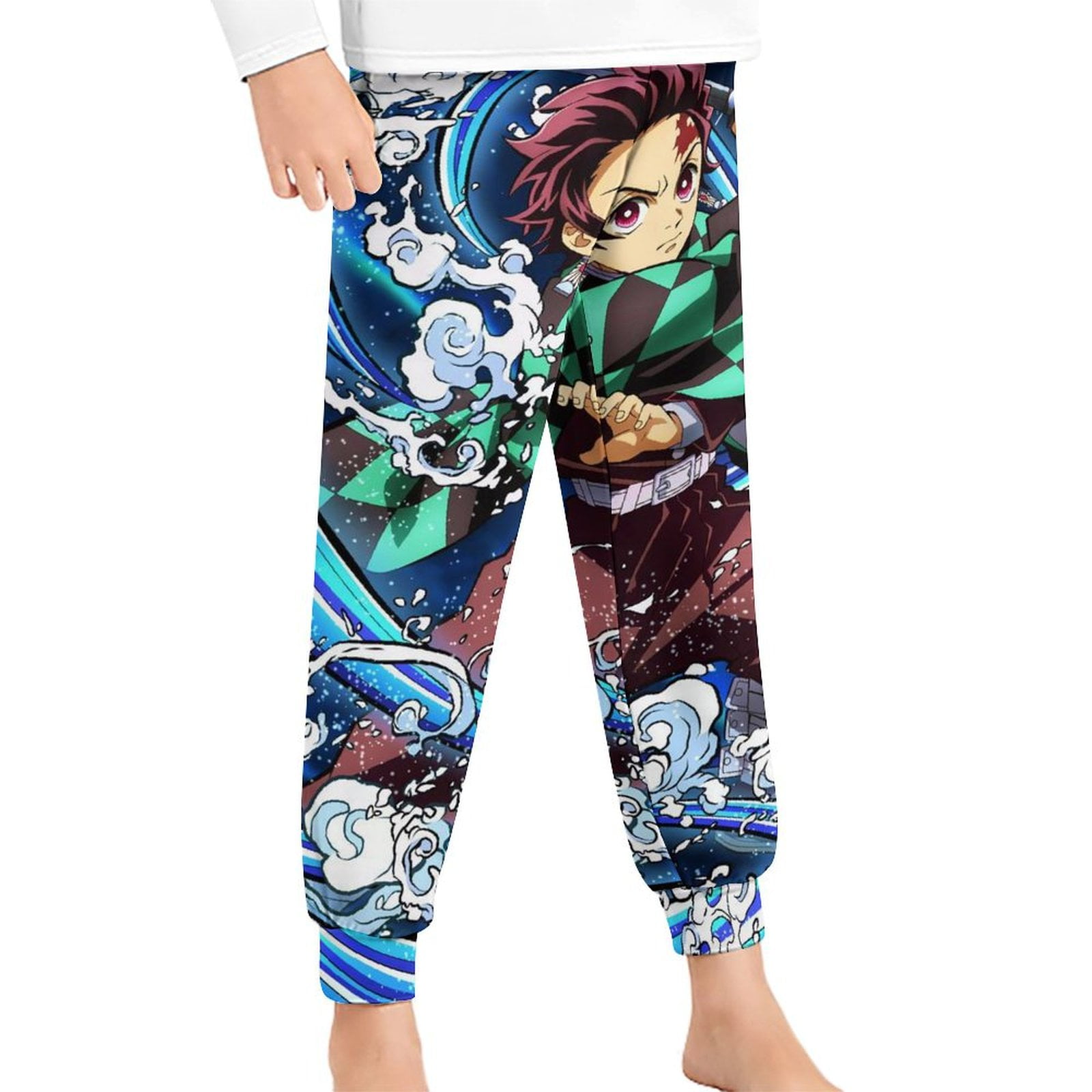 Demon Slayer Tanjiro Kamado Kid's Pajamas Sleep Bottoms Sleepwear Comfy ...