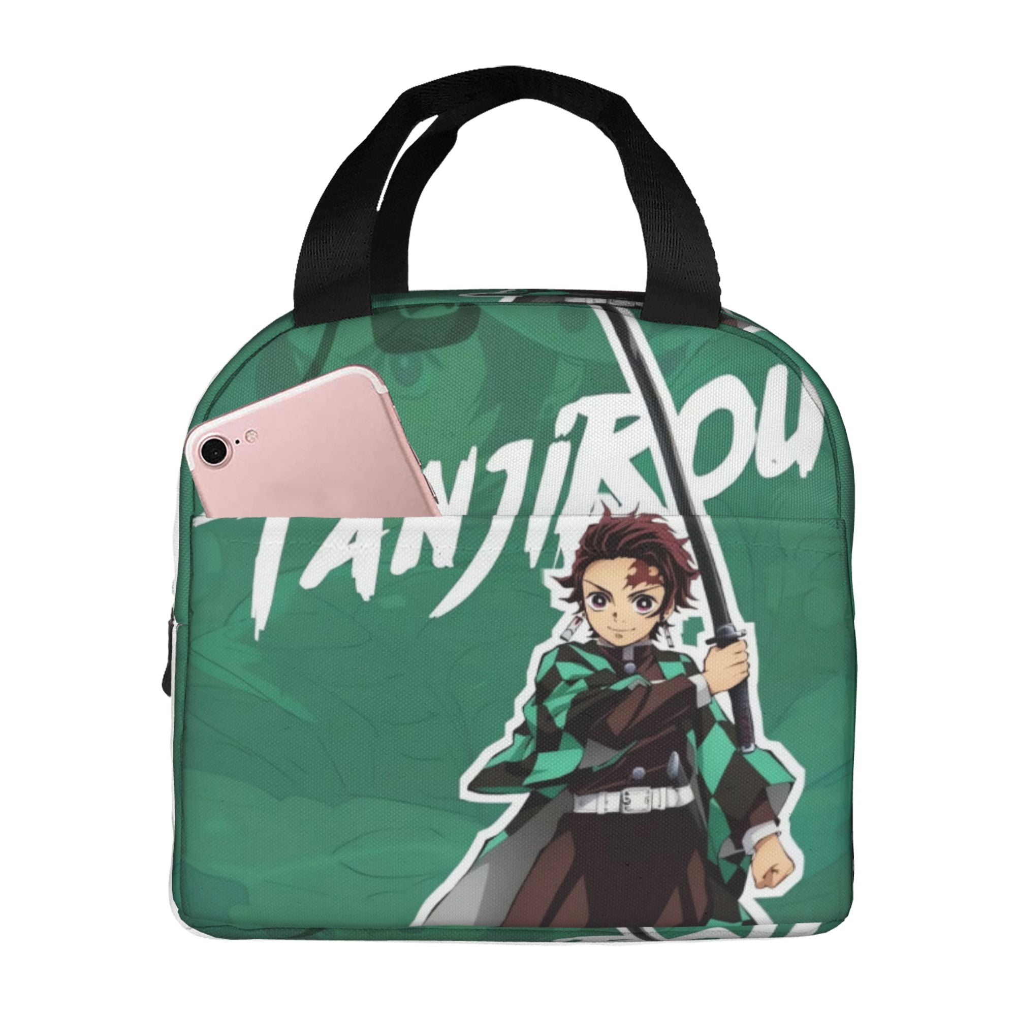 Demon Slayer Tanjiro Kamado Lunch Bag Tote Bag Insulated Lunch Box ...