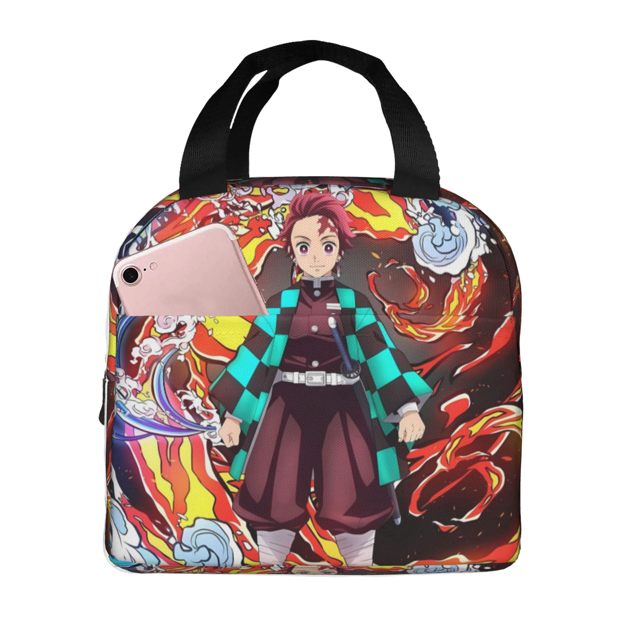 Demon Slayer Tanjiro Kamado Lunch Bag Tote Bag Insulated Lunch Box ...