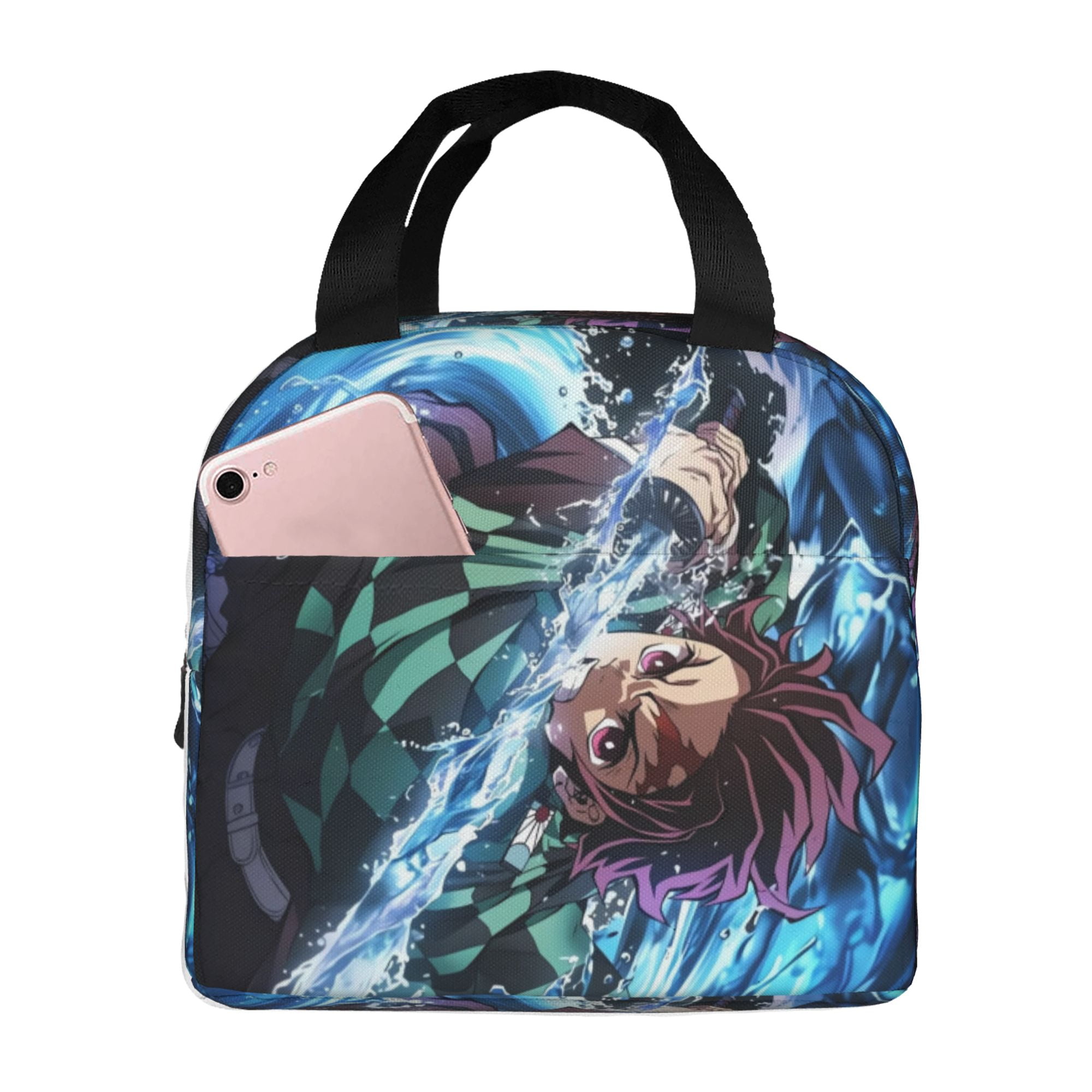 Demon Slayer Tanjiro Kamado Lunch Bag Tote Bag Insulated Lunch Box ...