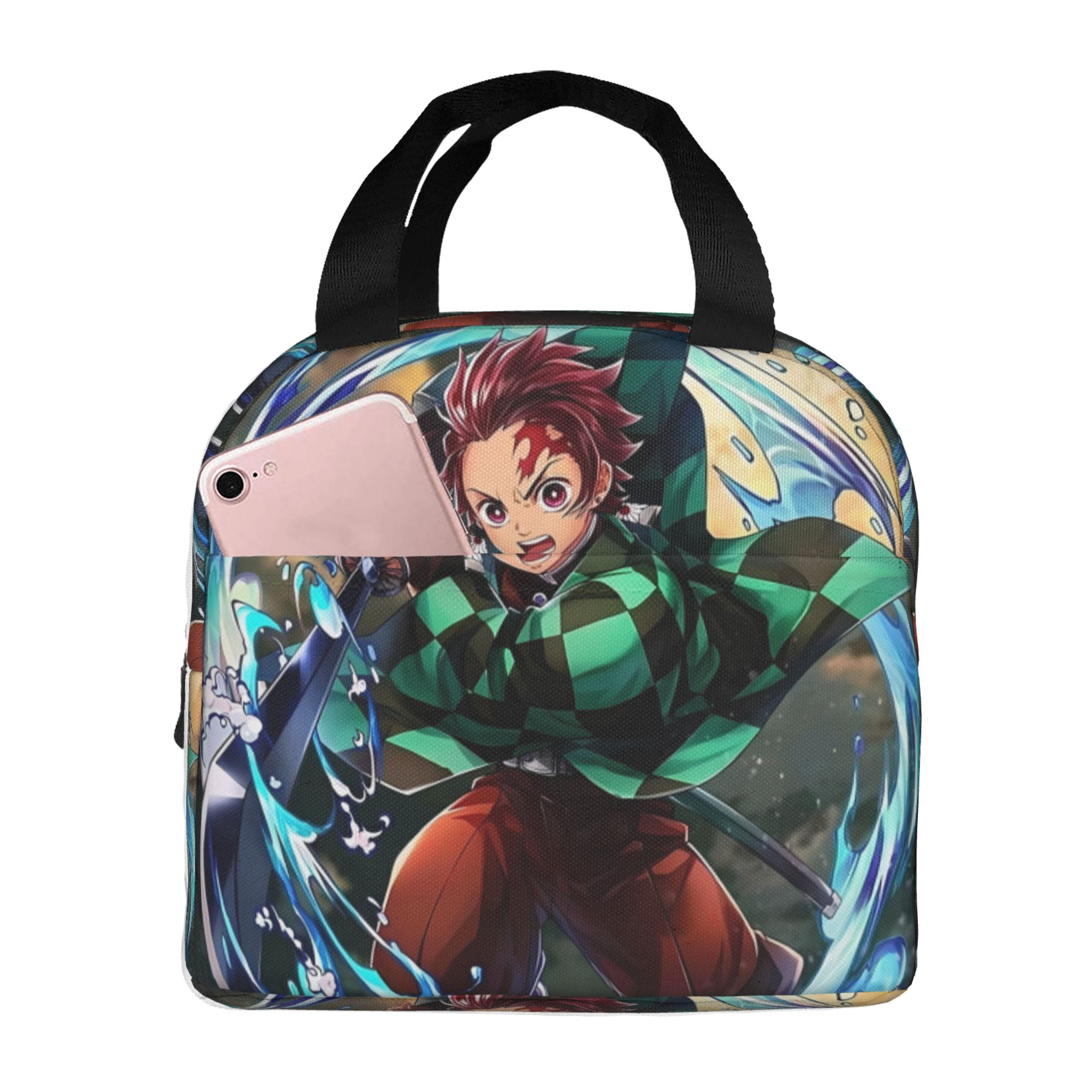 Demon Slayer Tanjiro Kamado Lunch Bag Tote Bag Insulated Lunch Box ...