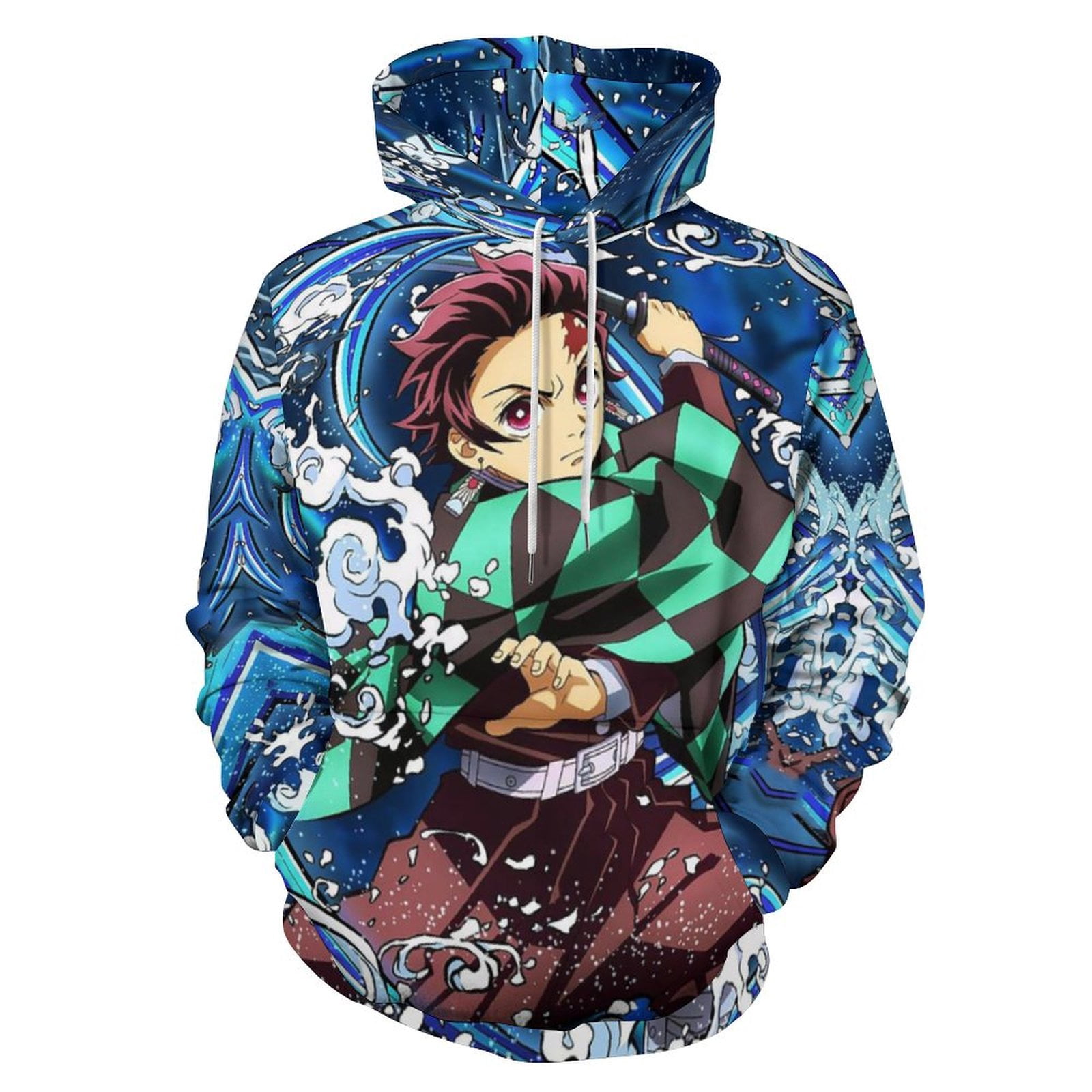 Demon Slayer Tanjiro Kamado Novelty Hoodies Adult 3D Print Pullover ...