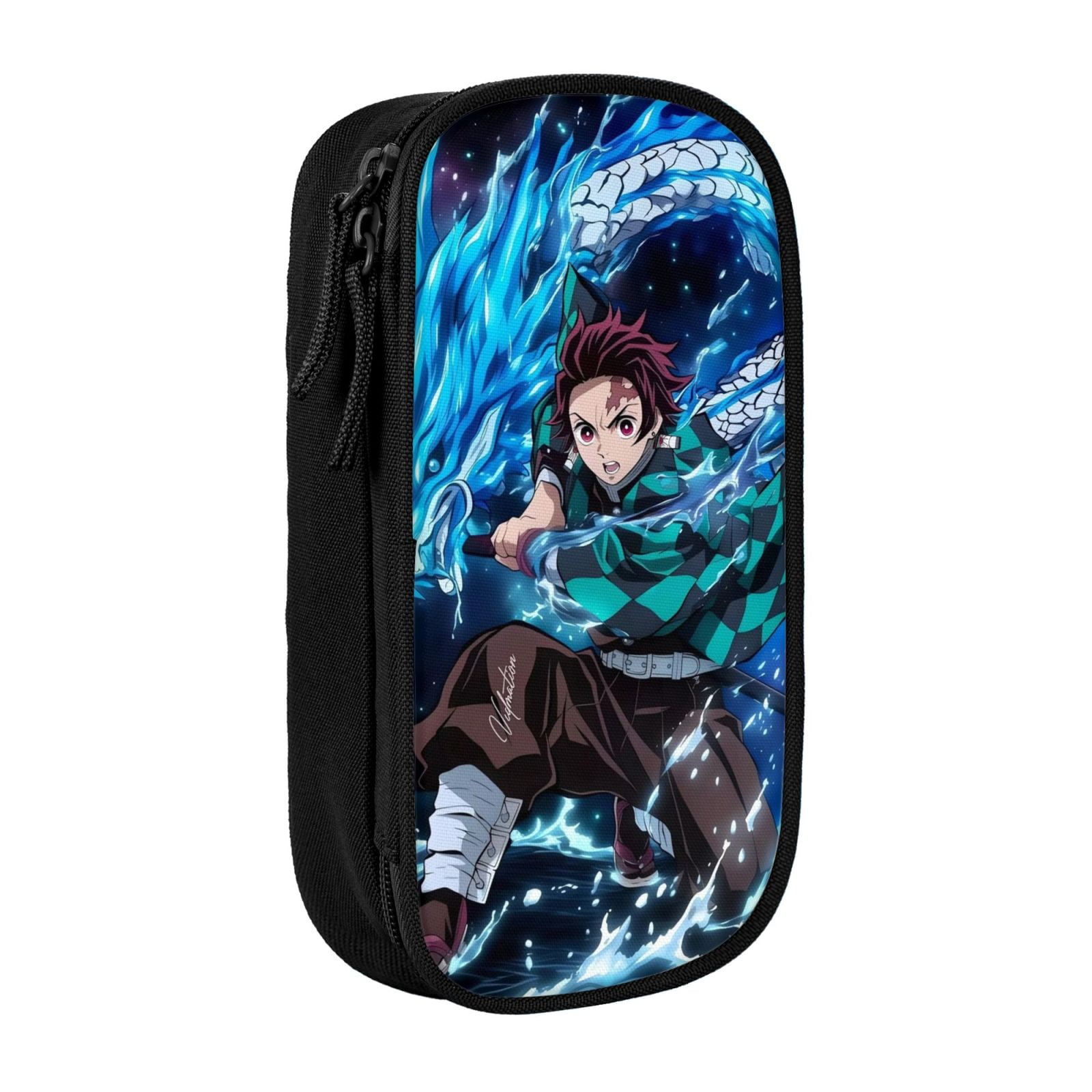 Demon Slayer Tanjiro Kamado Pencil Case, Multipurpose Pencase ,Large ...