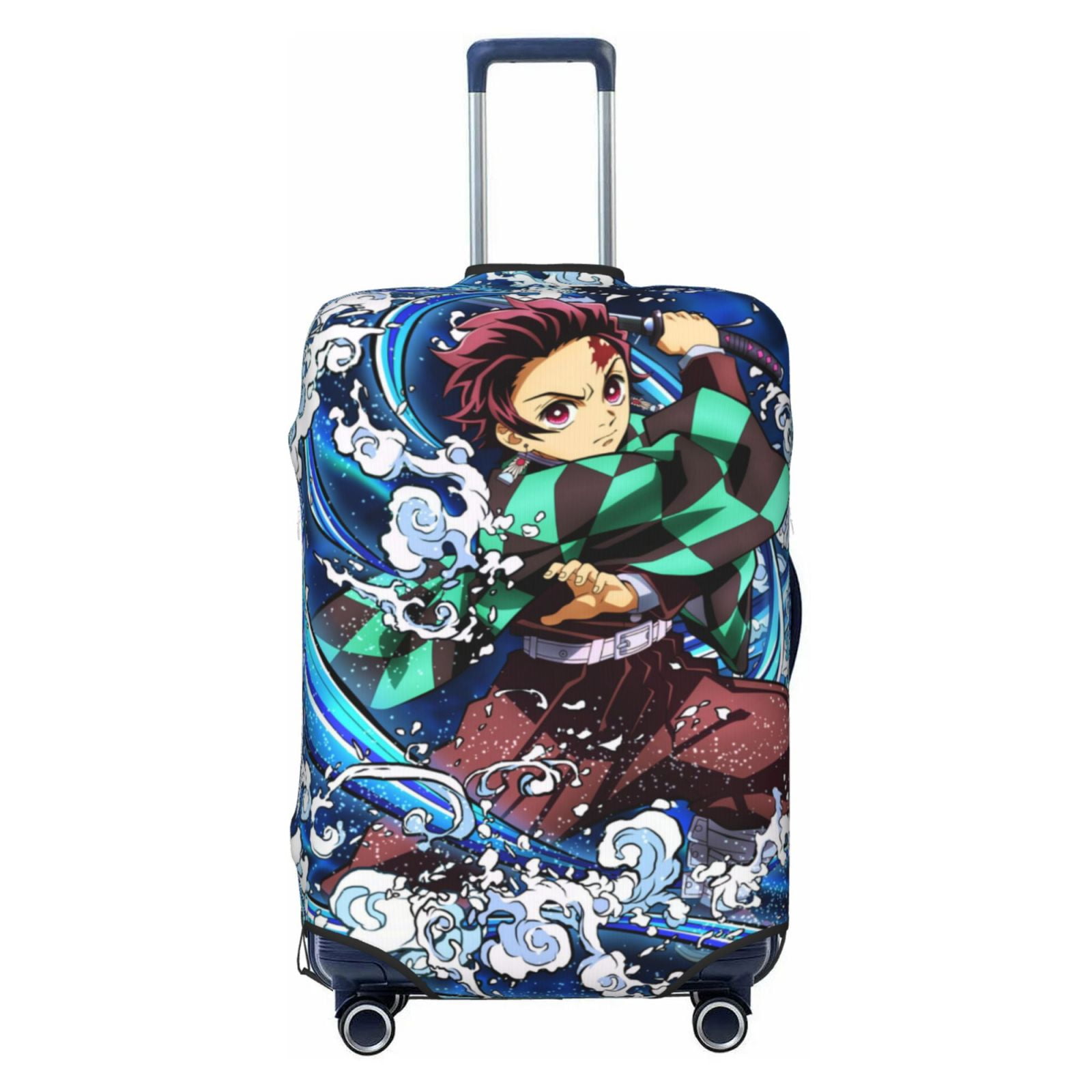 Demon Slayer Tanjiro Kamado Protective Suitcase Cover Elastic Travel ...