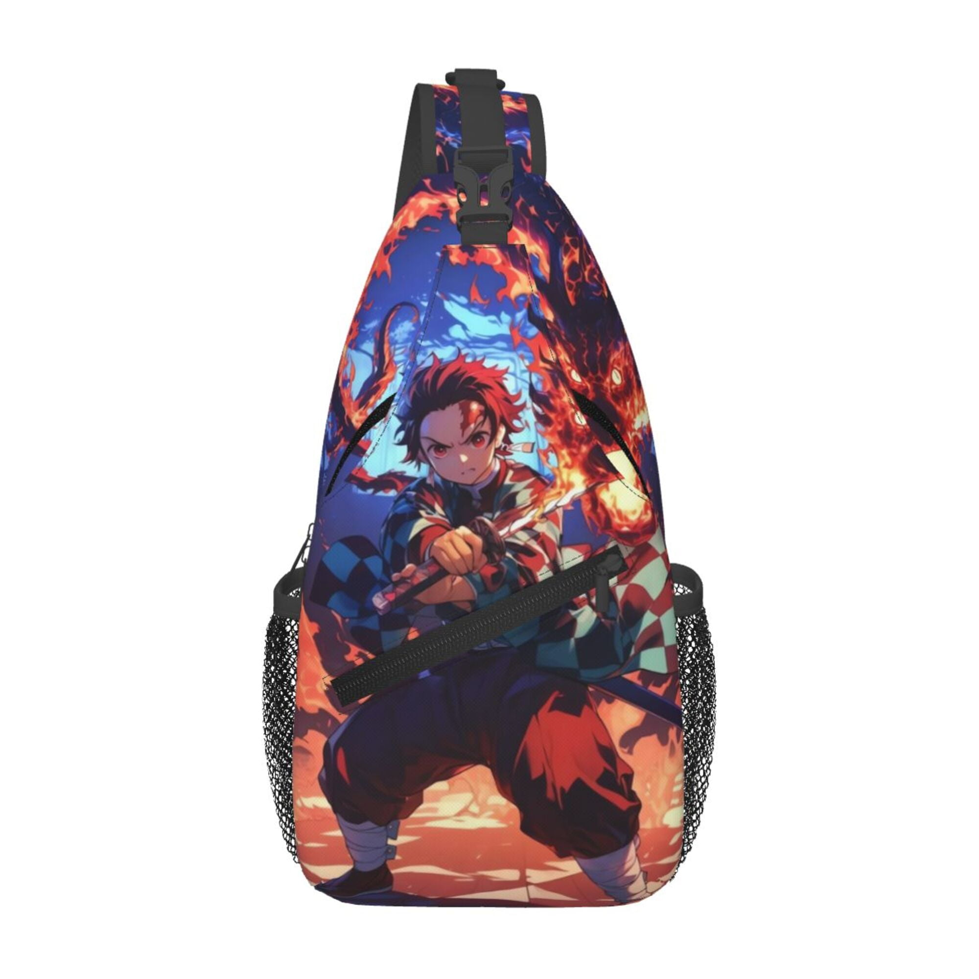 Demon Slayer Tanjiro Kamado Sling Bag Crossbody Sling Backpack Chest ...