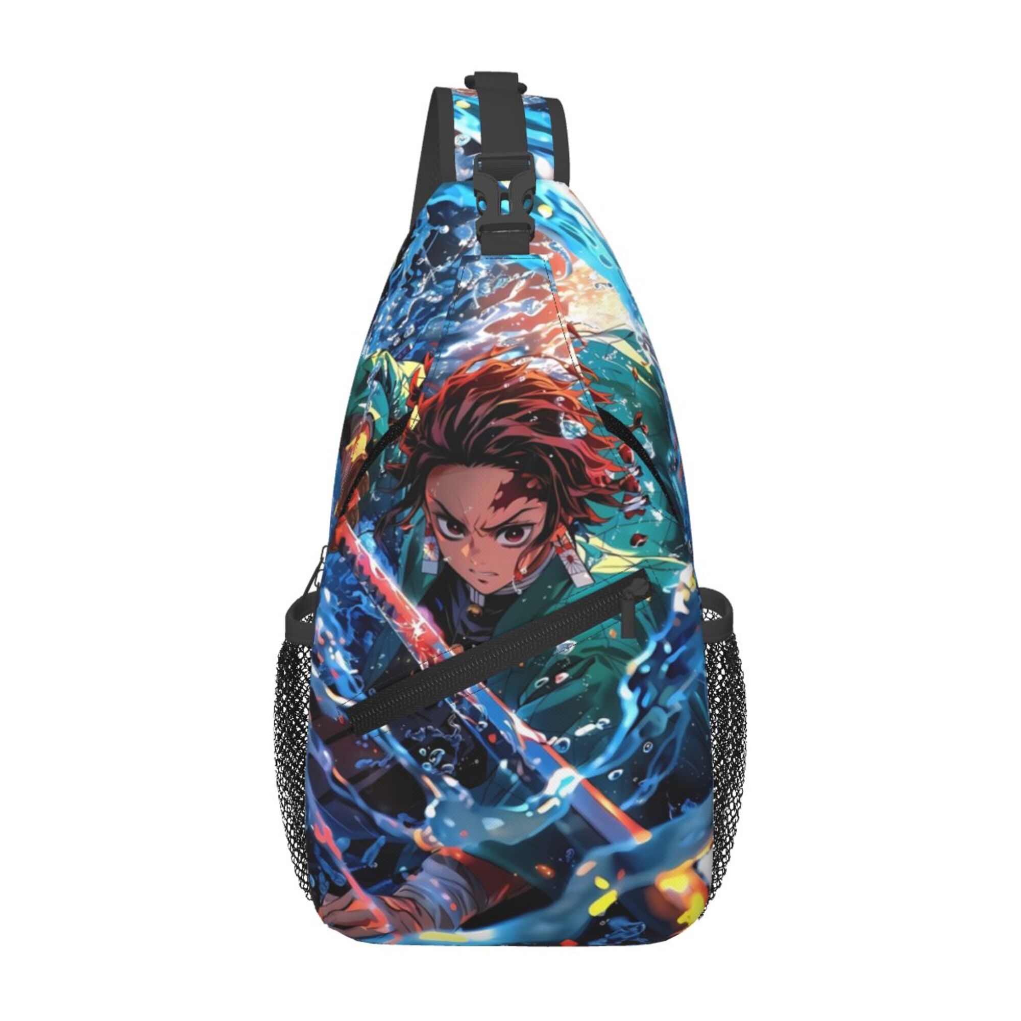 Demon Slayer Tanjiro Kamado Sling Bag Crossbody Sling Backpack Chest ...
