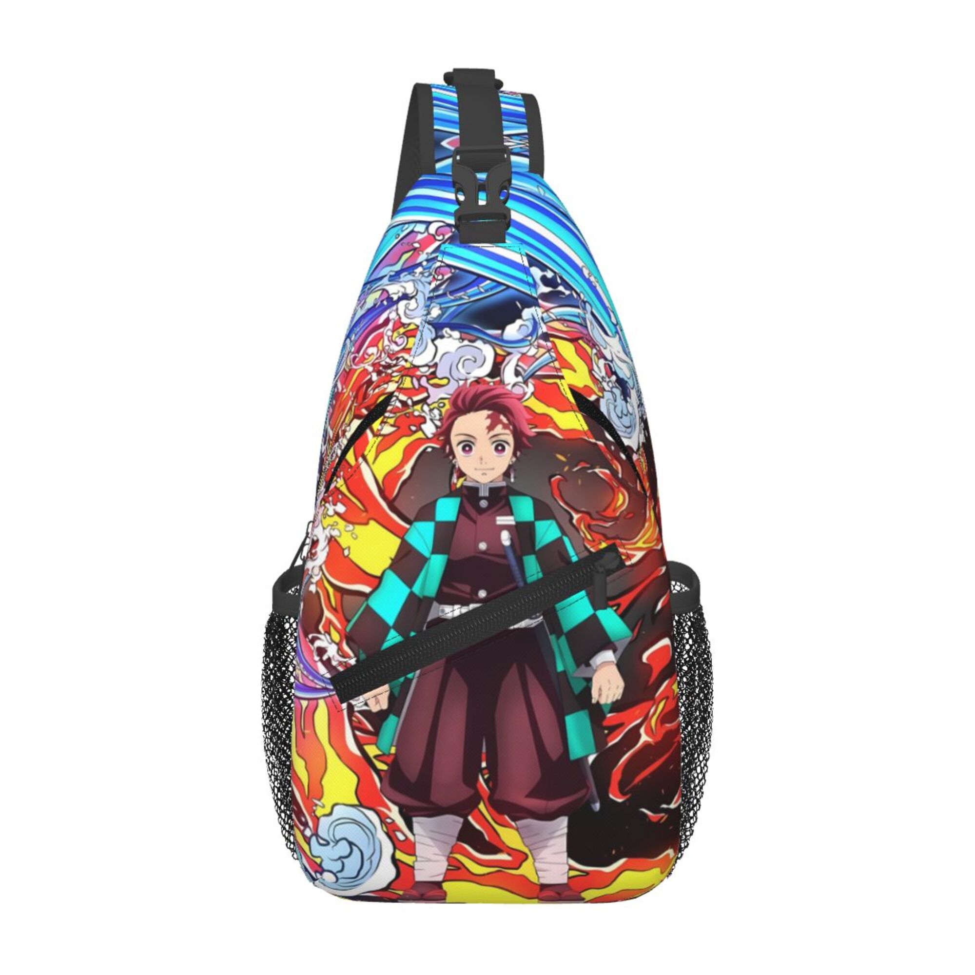 Demon Slayer Tanjiro Kamado Sling Bag Crossbody Sling Backpack Chest ...