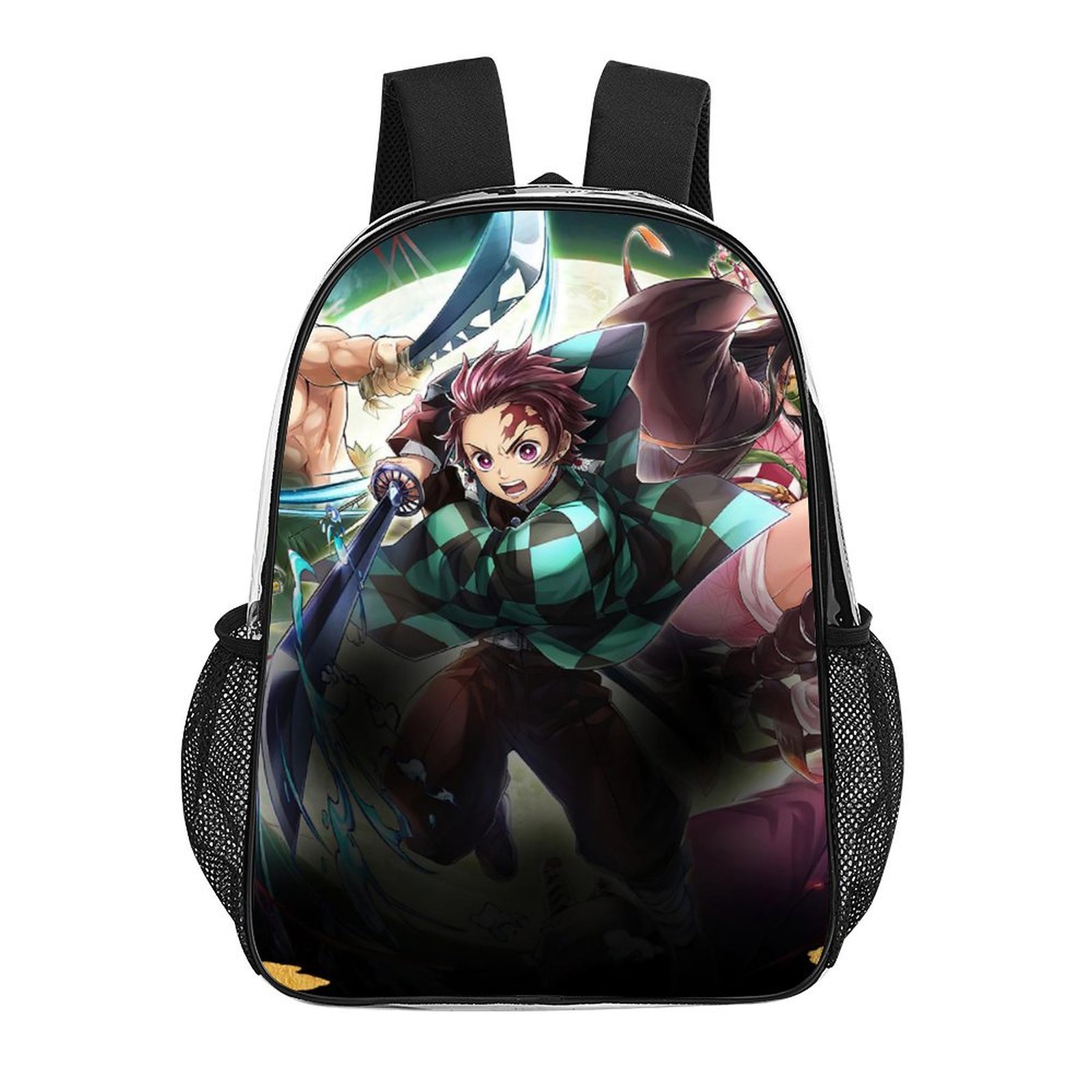 Demon Slayer Tanjiro Nezuko Clear Backpack Large Capacity Laptop ...