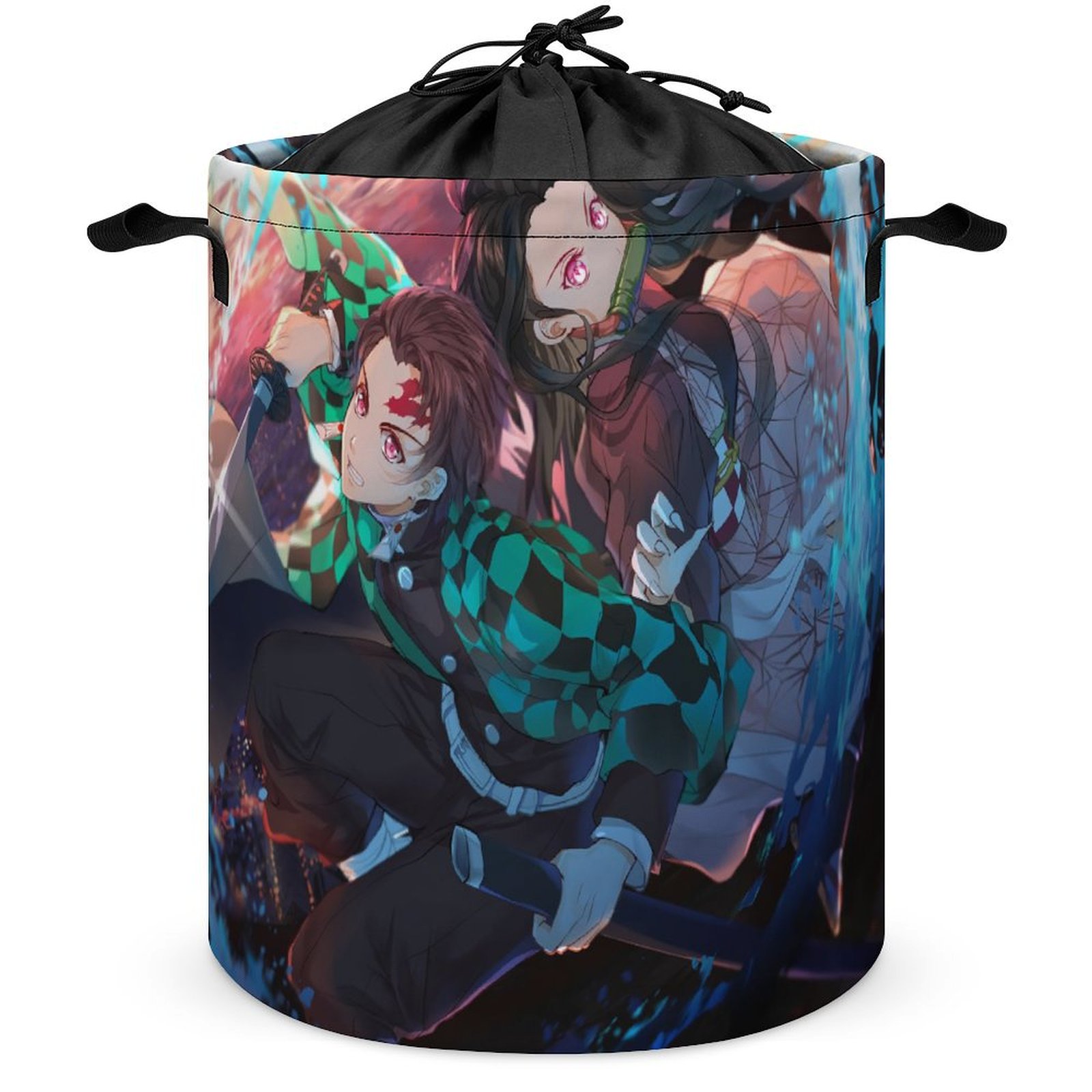 Demon Slayer Tanjiro Nezuko Laundry Basket Foldable Collapsible Laundry ...