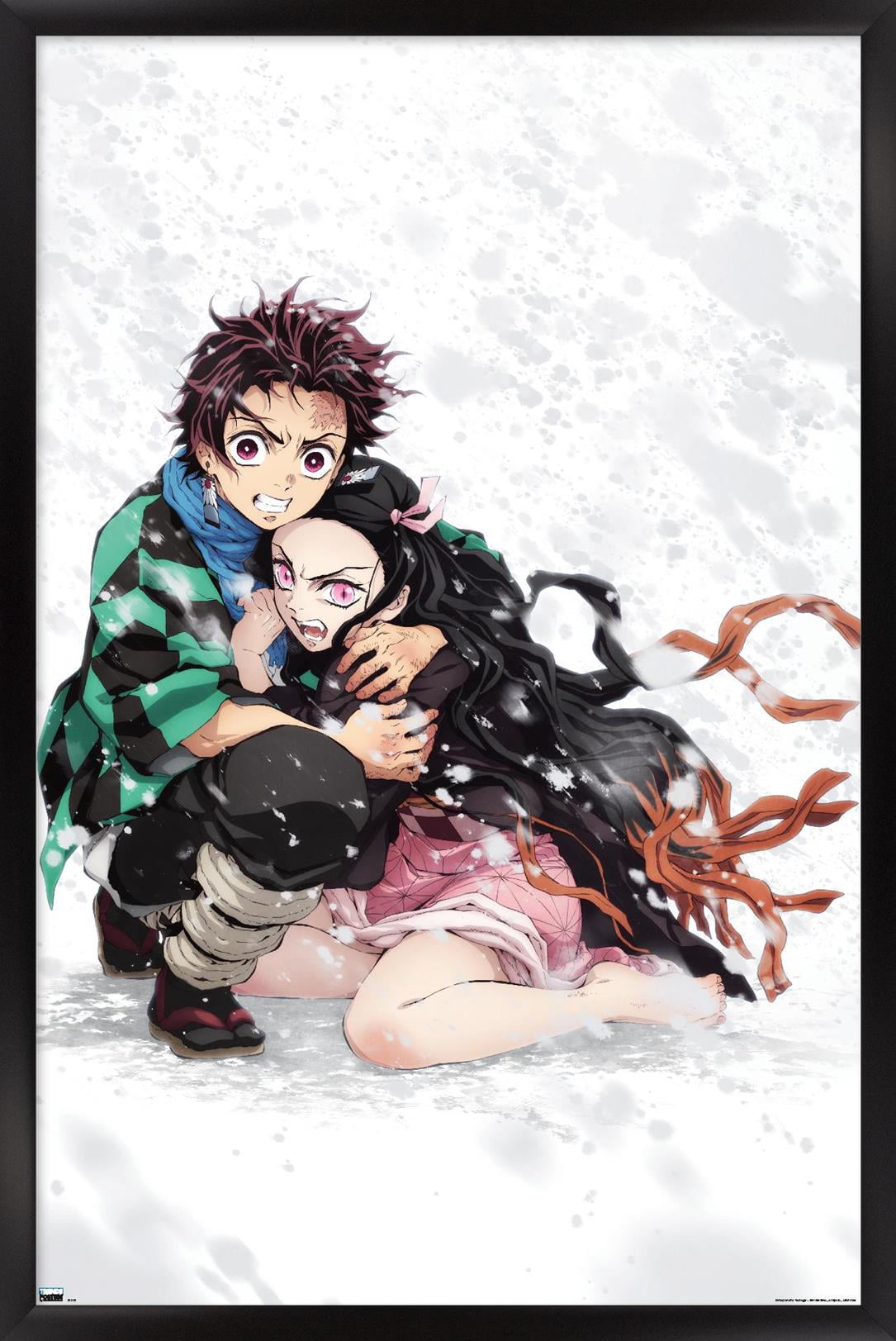Demon Slayer - Tanjiro & Nezuko Snow Wall Poster, 14.725" x 22.375 ...