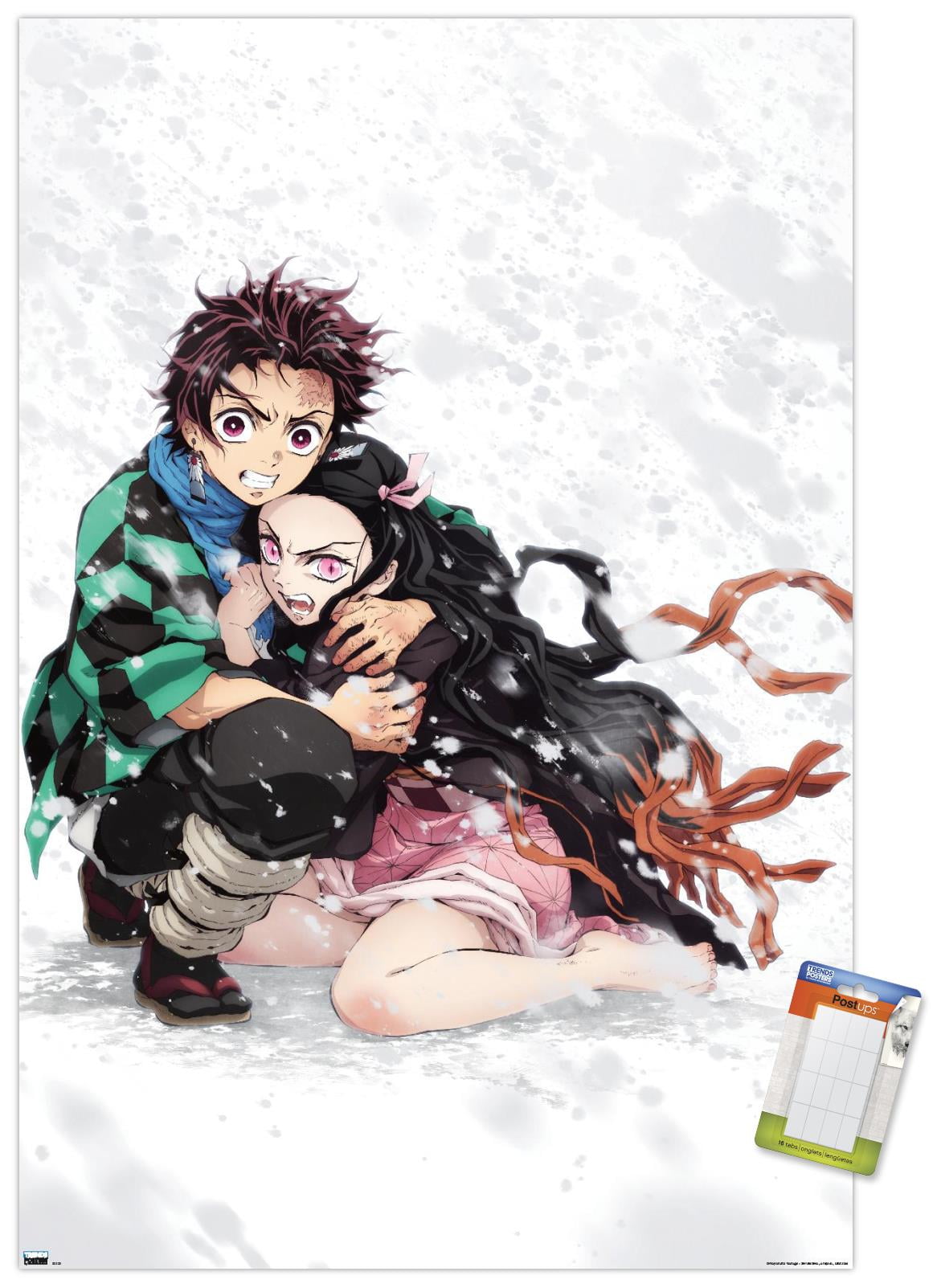 Demon Slayer - Tanjiro & Nezuko Snow Wall Poster, 22.375" x 34 ...