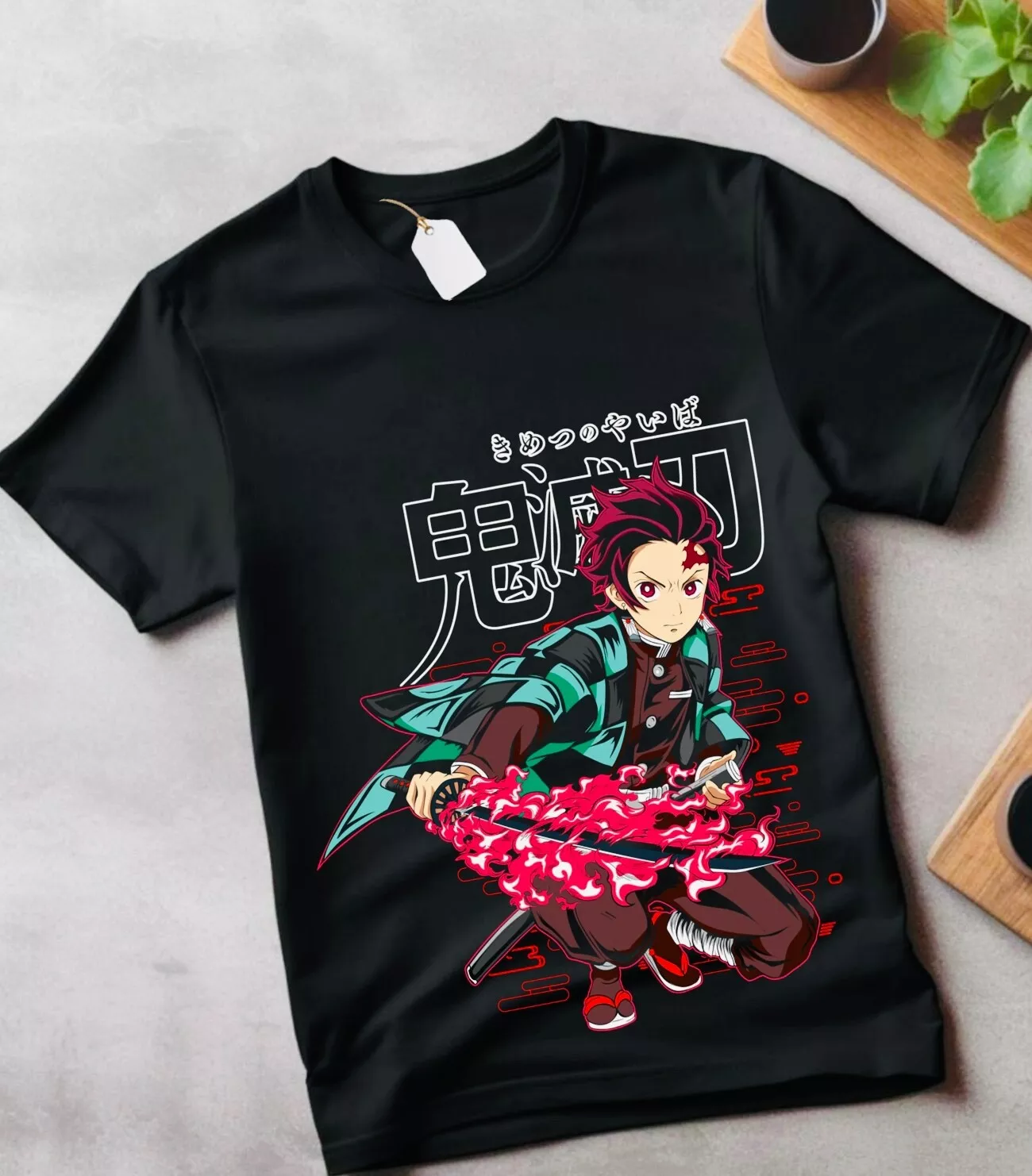 Demon Slayer Tanjiro Nezuko T-Shirt Kimetsu No Yaiba Manga Horror Shirt ...