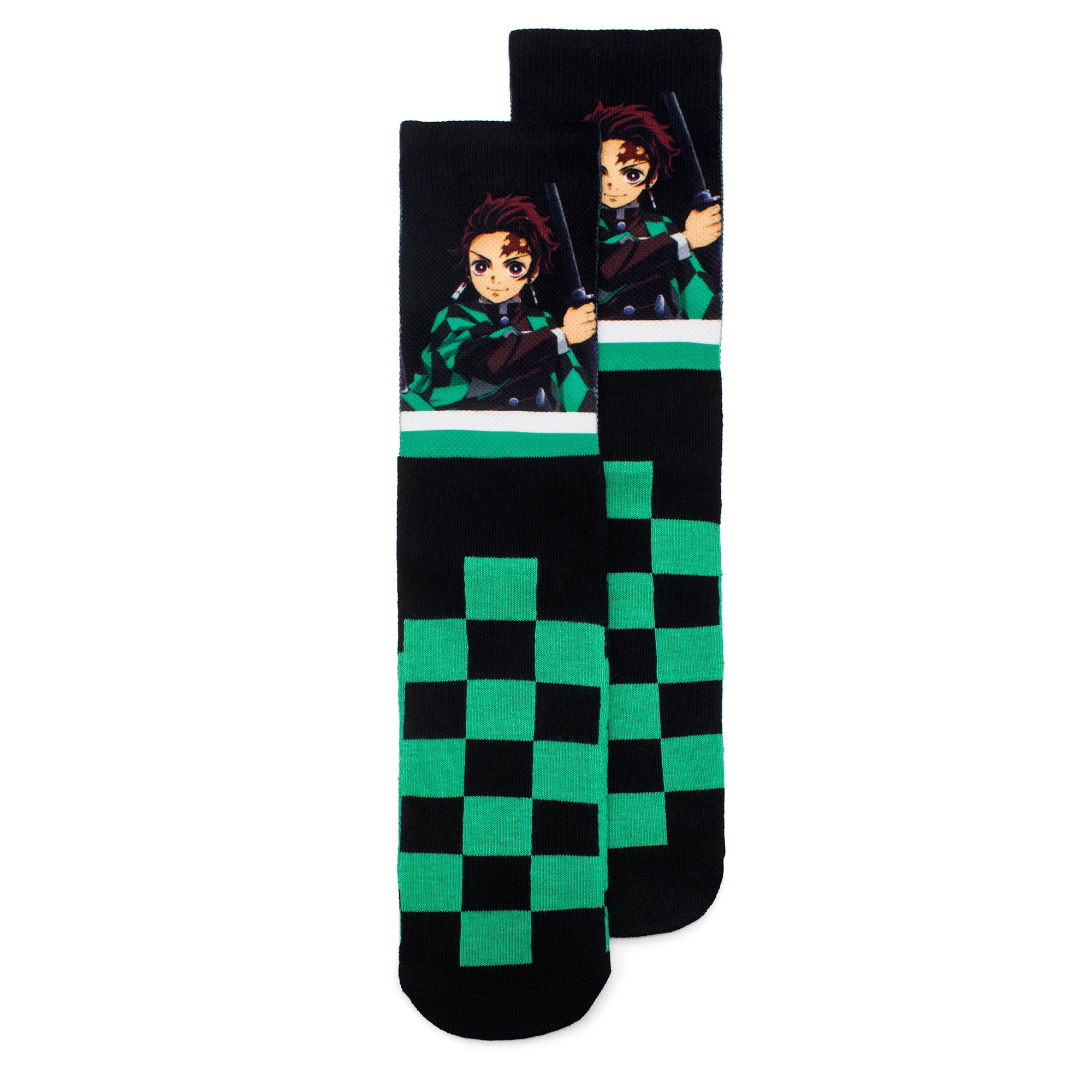 Demon Slayer Tanjiro Sublimated Character Crew Socks - Walmart.com