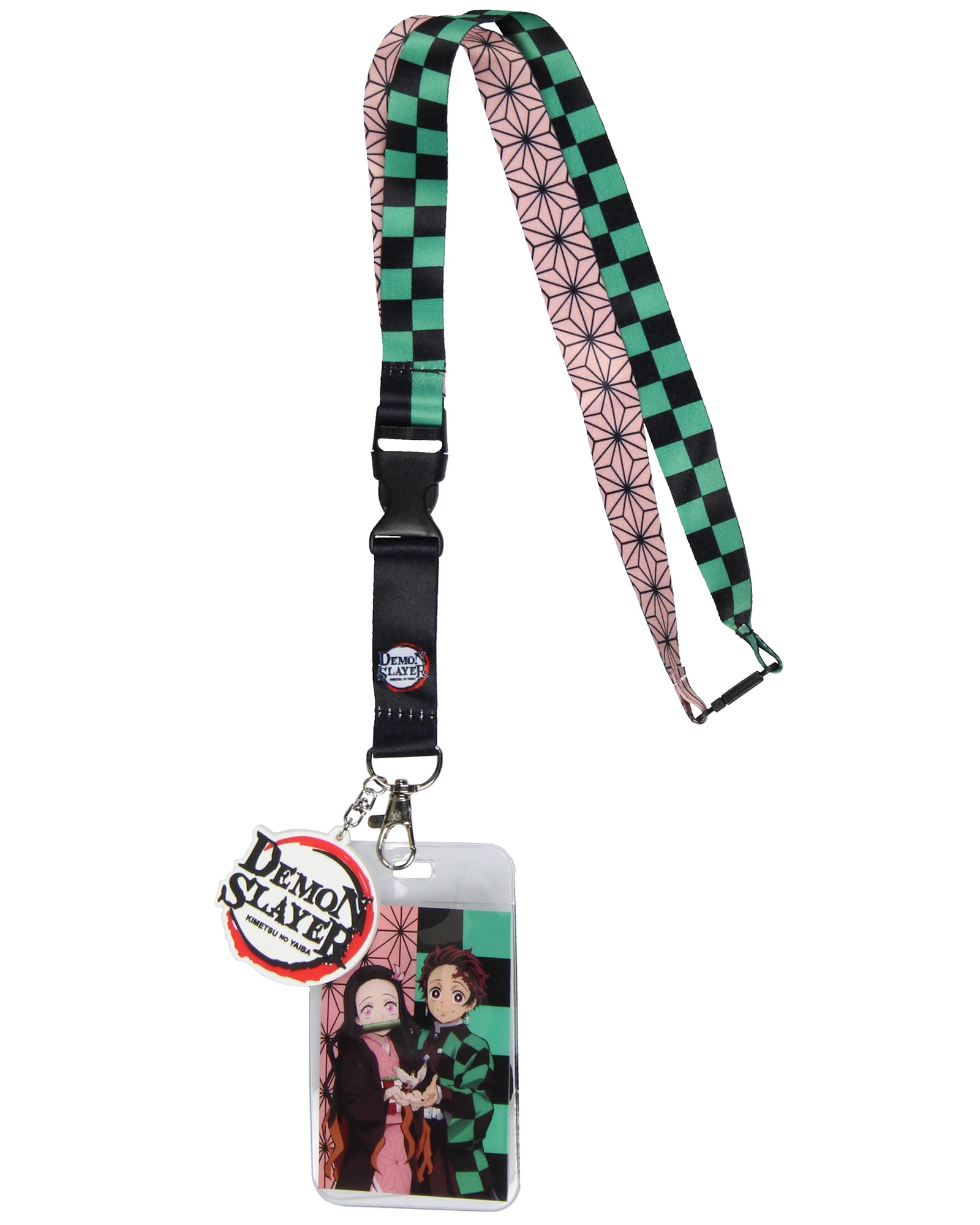 Demon Slayer Tanjiro and Nezuko Costume ID Badge Holder Lanyard w ...