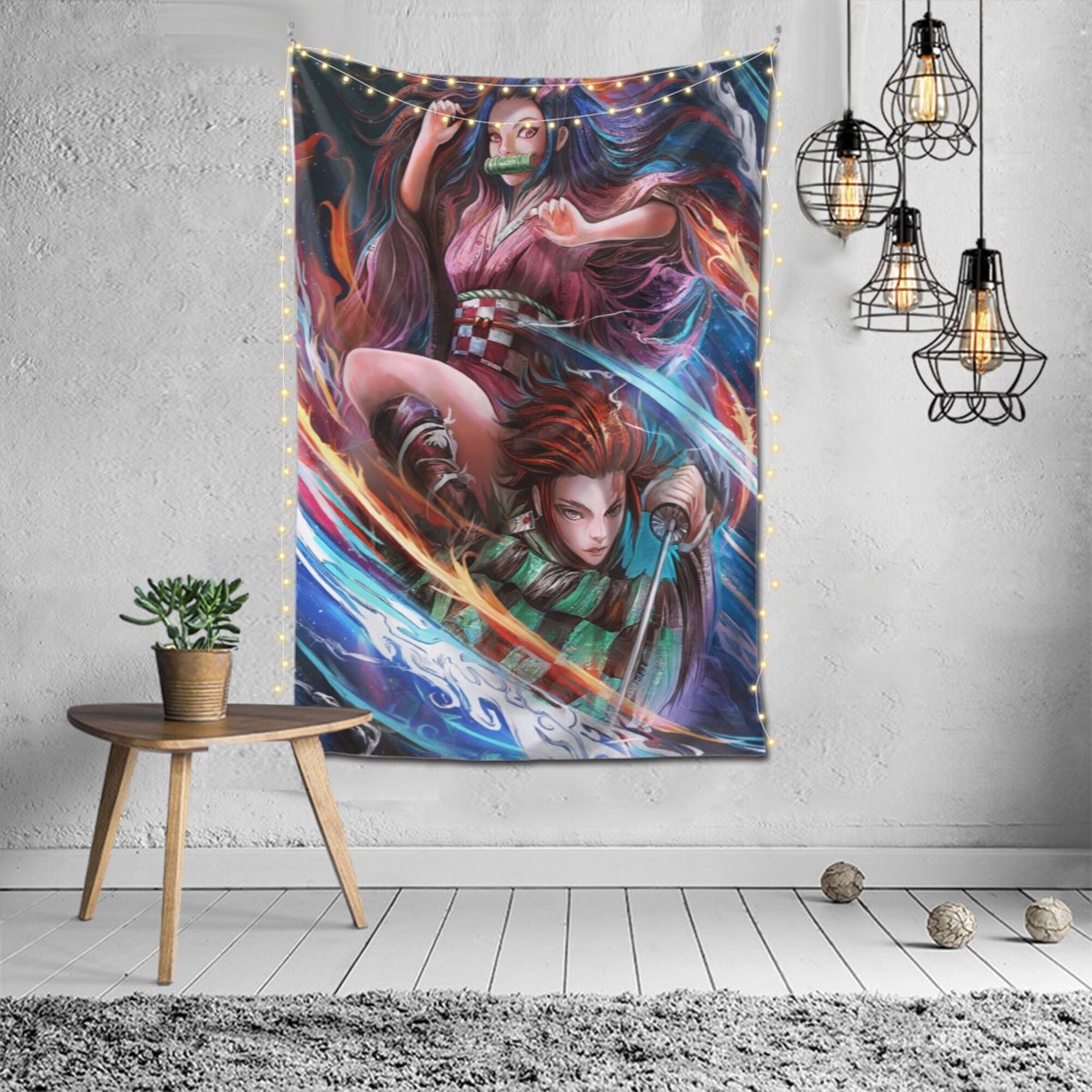 Demon Slayer Tapestry Aesthetic Cute Room Decor Tapestry Birthday ...