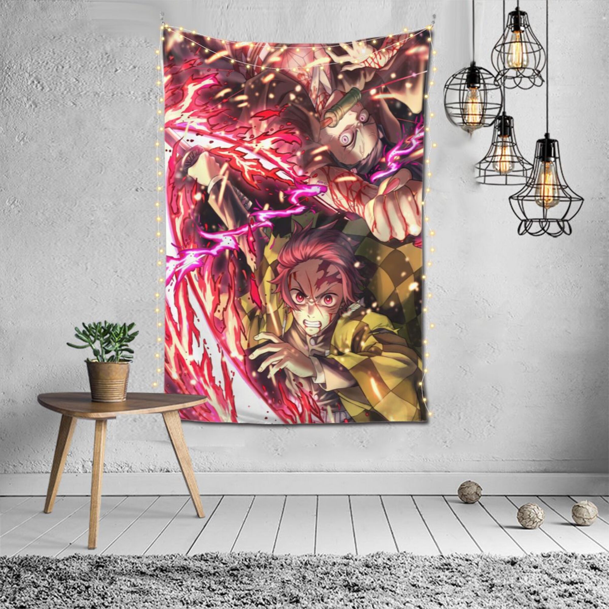 Demon Slayer Tapestry Aesthetic Cute Room Decor Tapestry Birthday ...