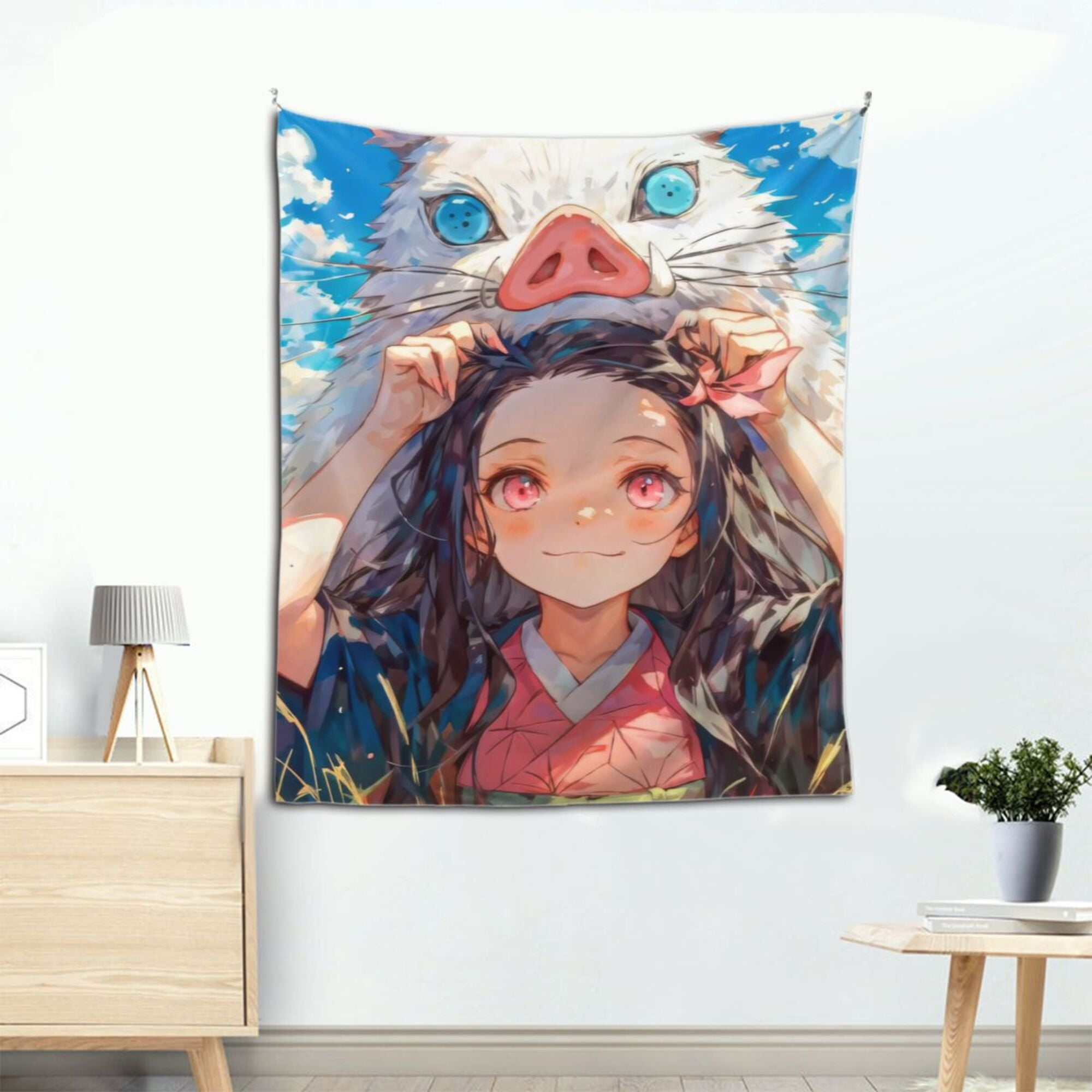 Demon Slayer Tapestry Aesthetic Cute Room Decor Tapestry Birthday ...