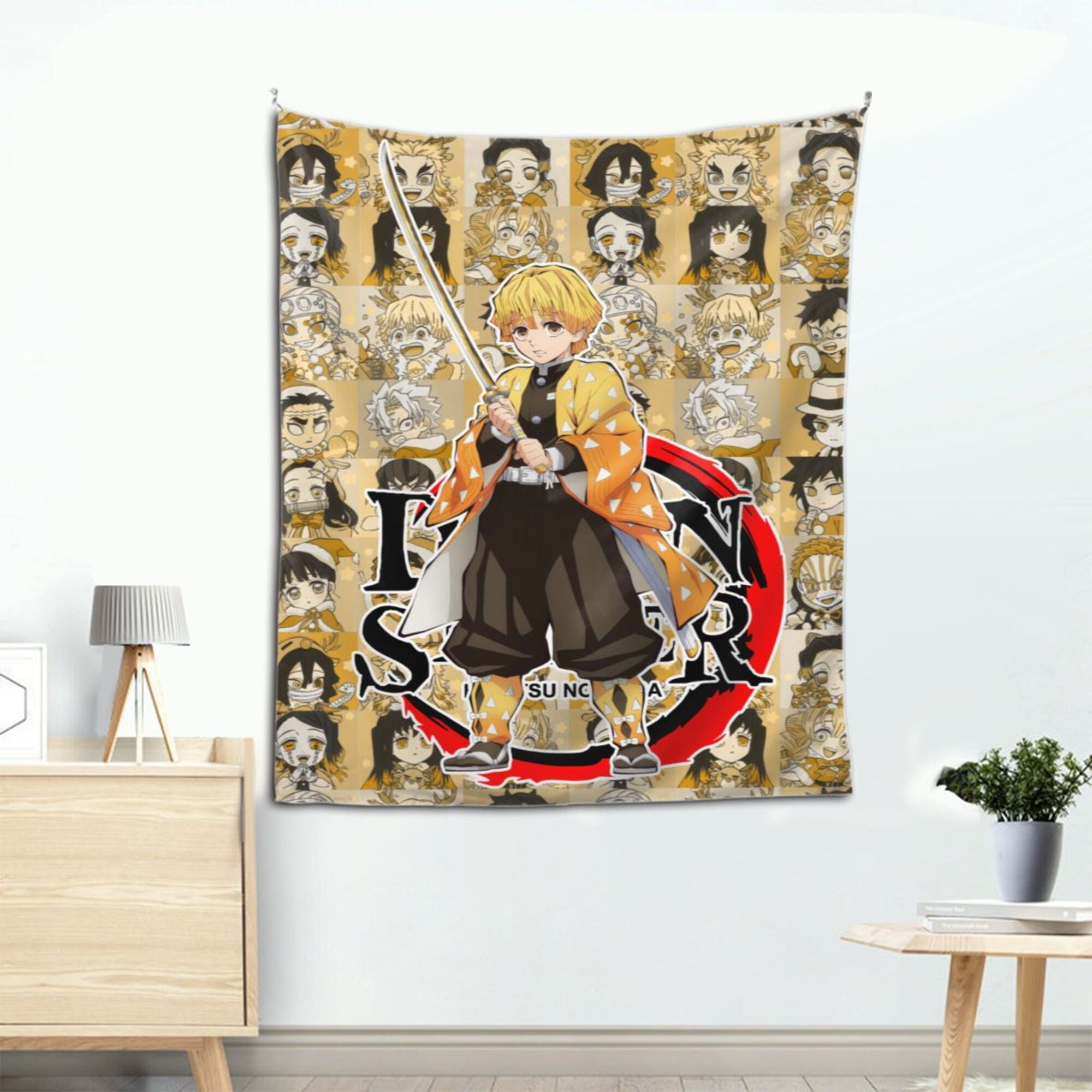 Demon Slayer Tapestry Aesthetic Cute Room Decor Tapestry Birthday ...