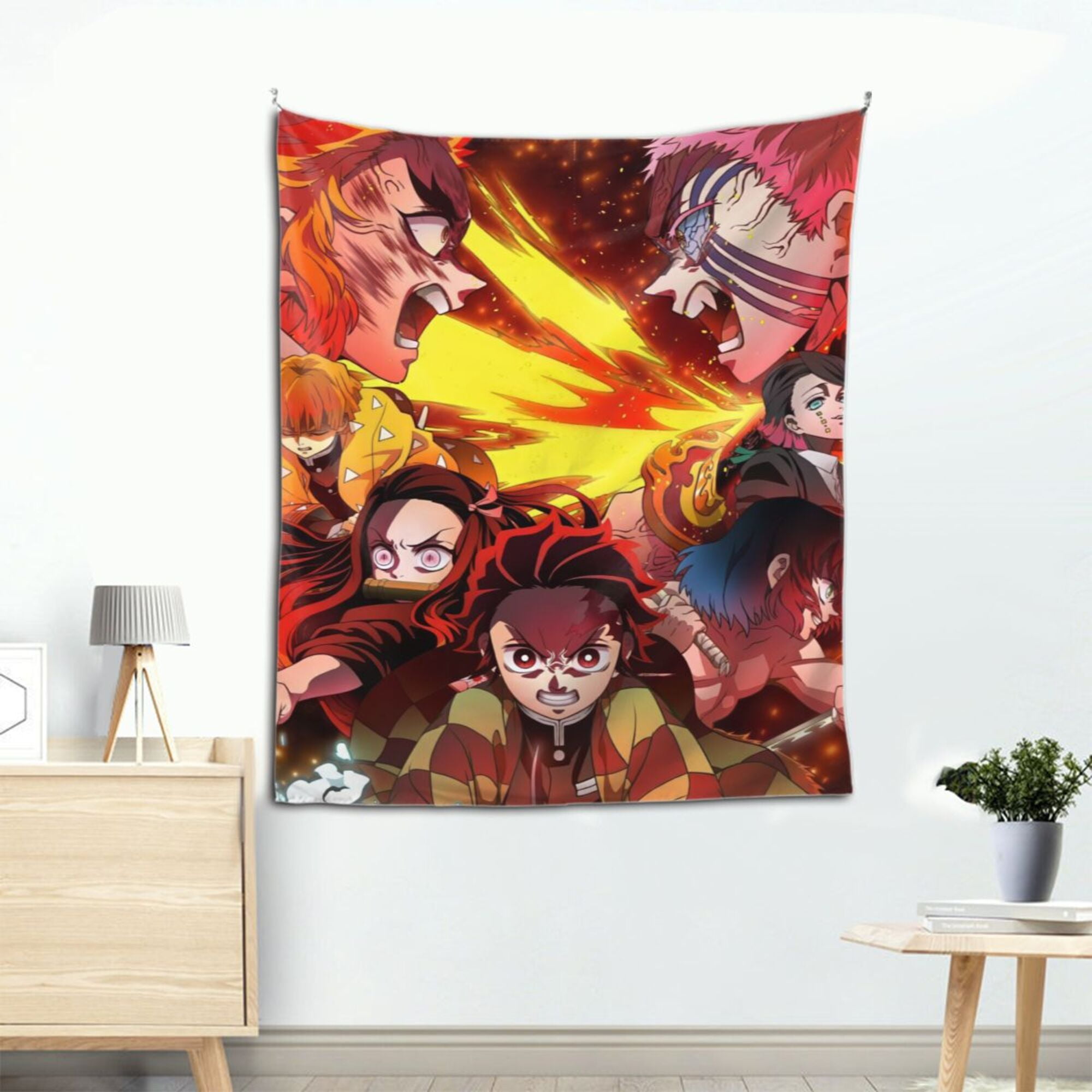 Demon Slayer Tapestry Aesthetic Cute Room Decor Tapestry Birthday ...