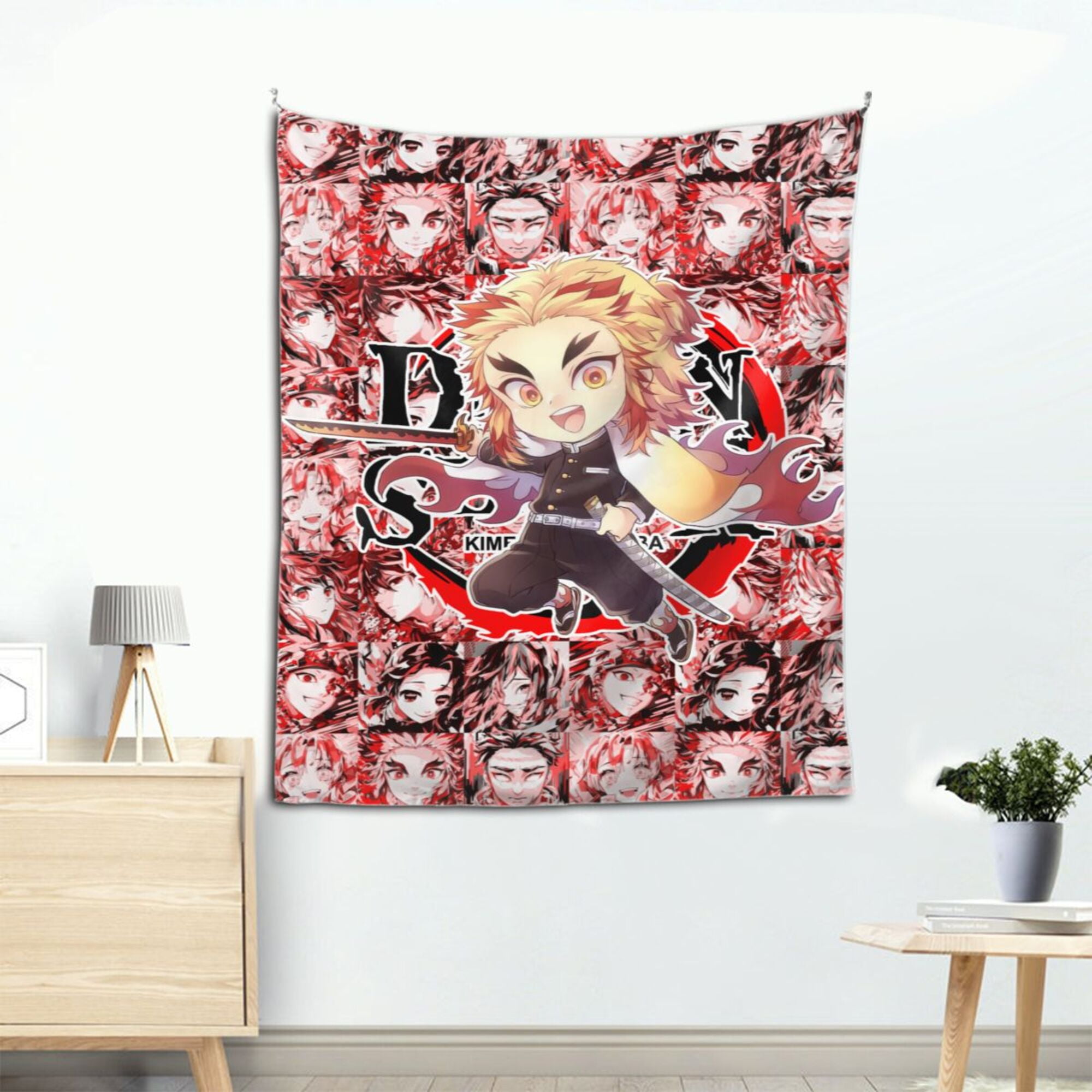 Demon Slayer Tapestry Aesthetic Cute Room Decor Tapestry Birthday ...