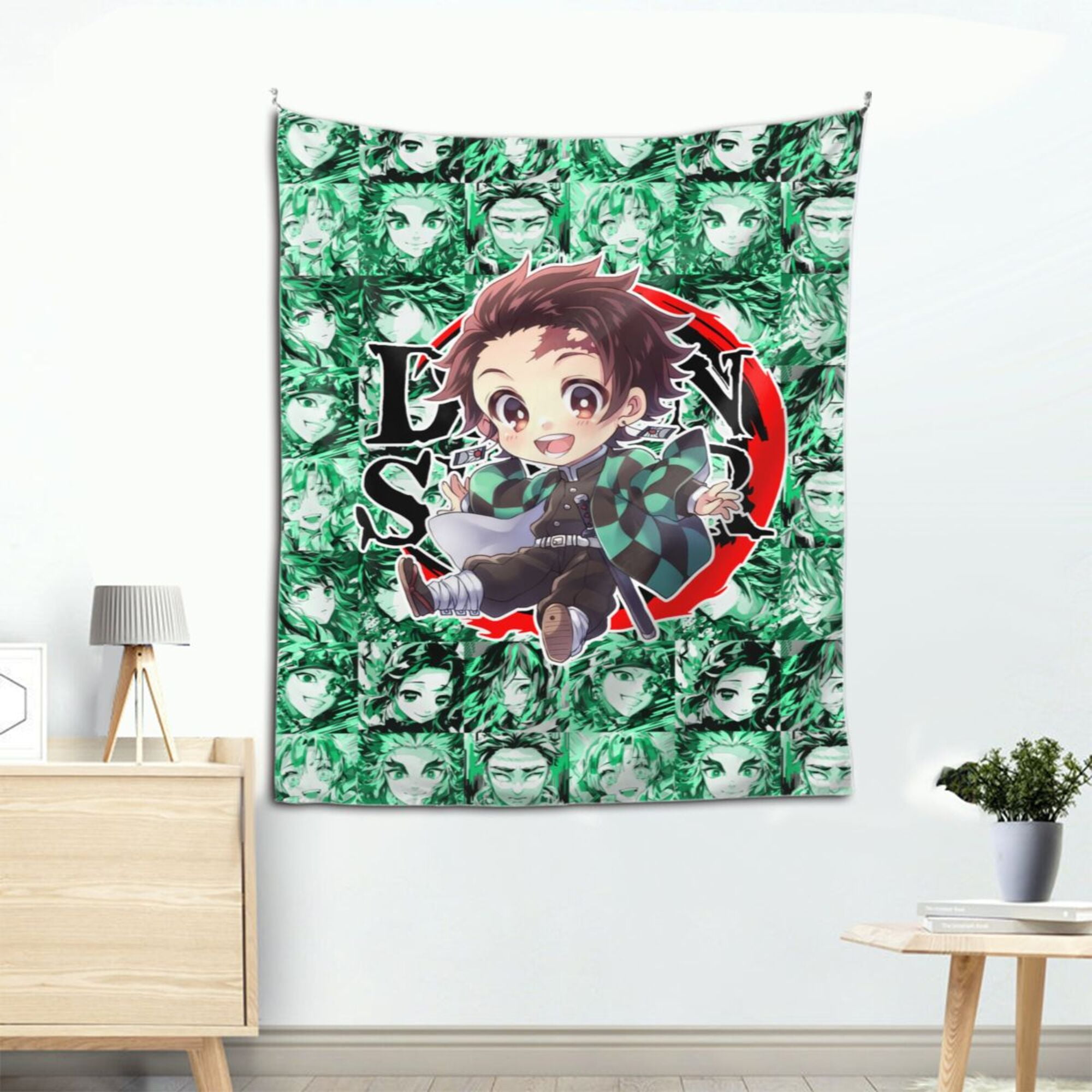 Demon Slayer Tapestry Aesthetic Cute Room Decor Tapestry Birthday ...