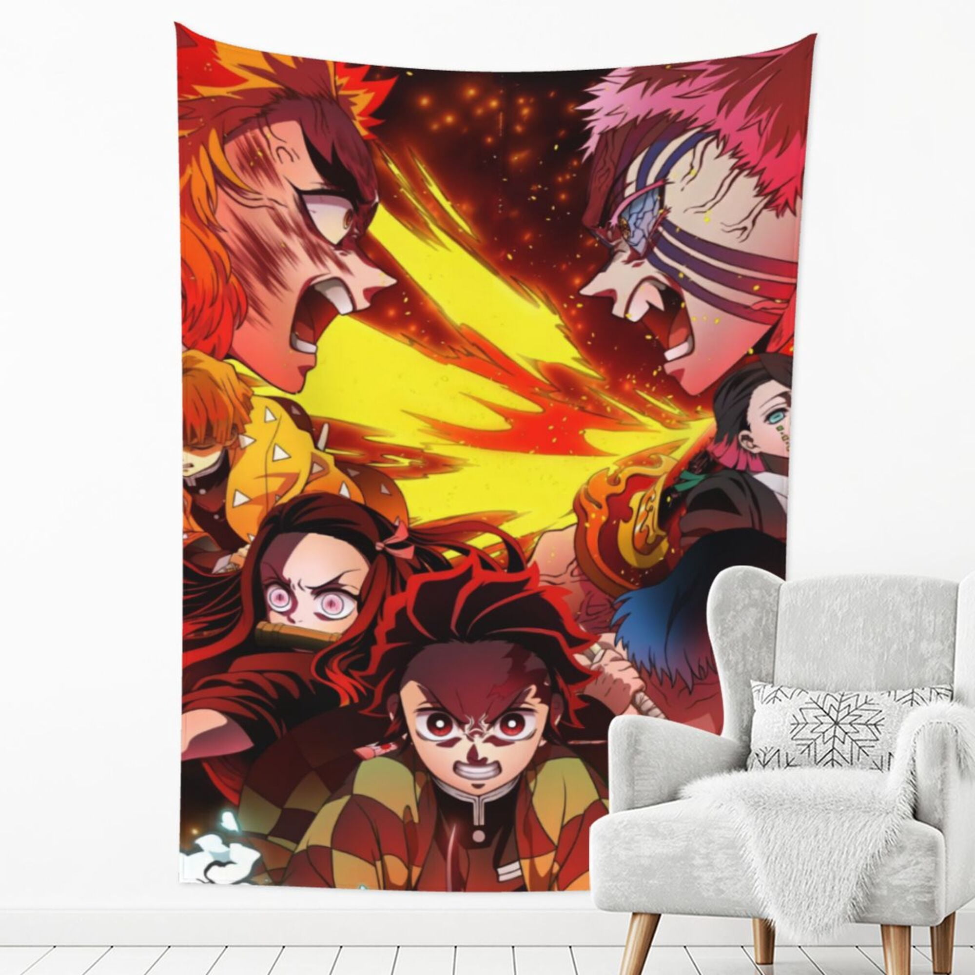 Demon Slayer Tapestry Aesthetic Cute Room Decor Tapestry Birthday ...