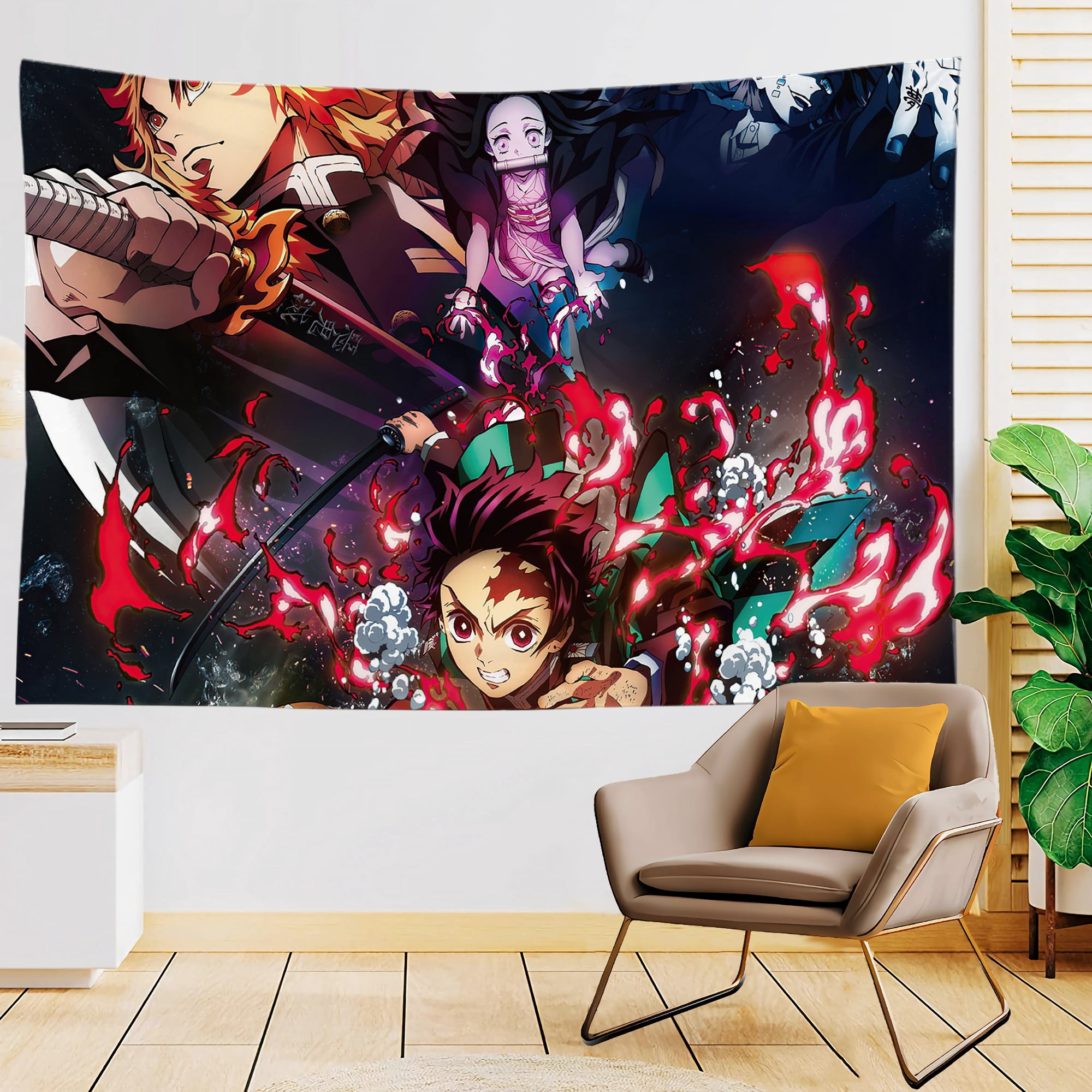 Demon Slayer Tapestry,Attractive Banner for Children Newborn Interiors ...