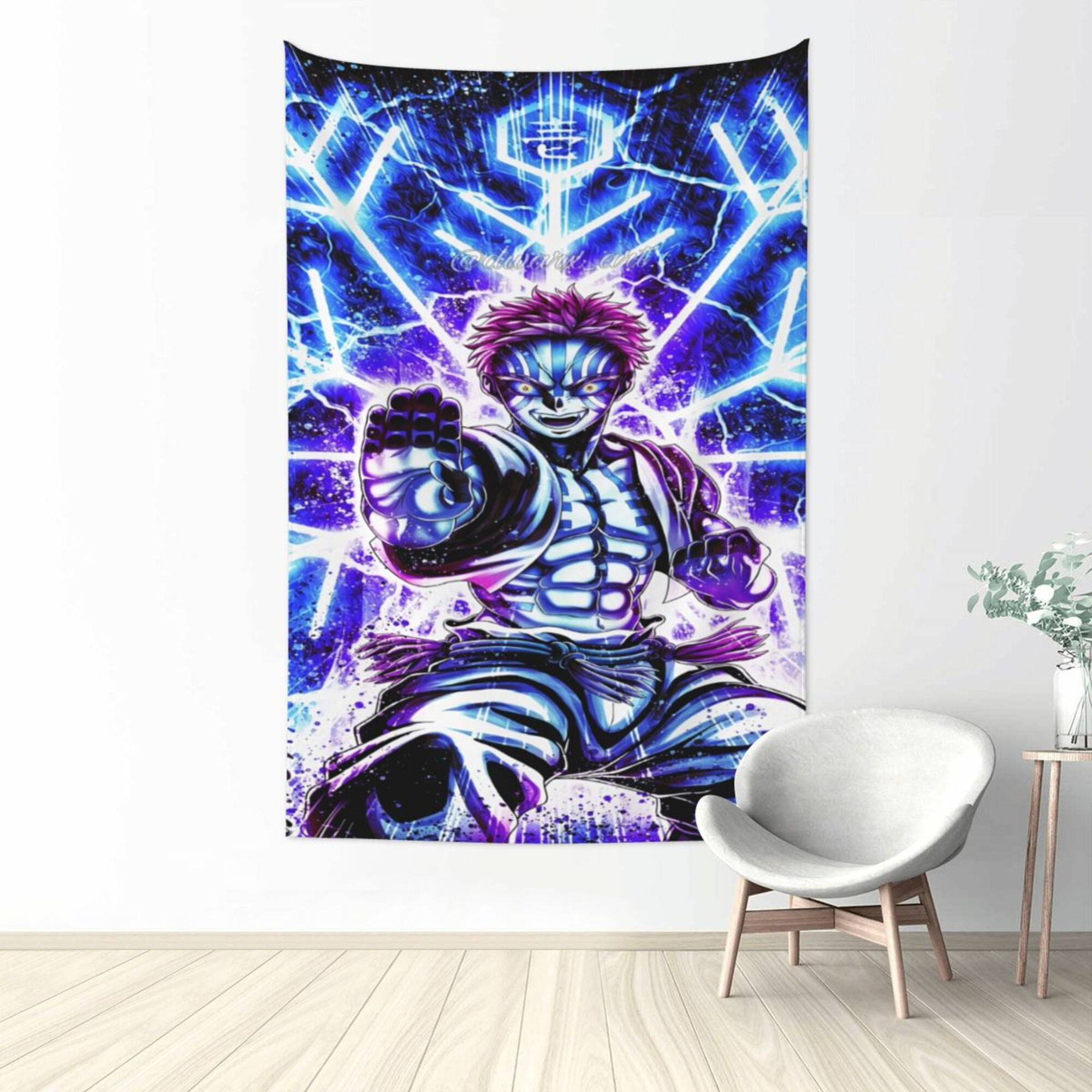 Demon Slayer Tapestry Cartoon Print Wall Art Hanging Tapestry Anime ...