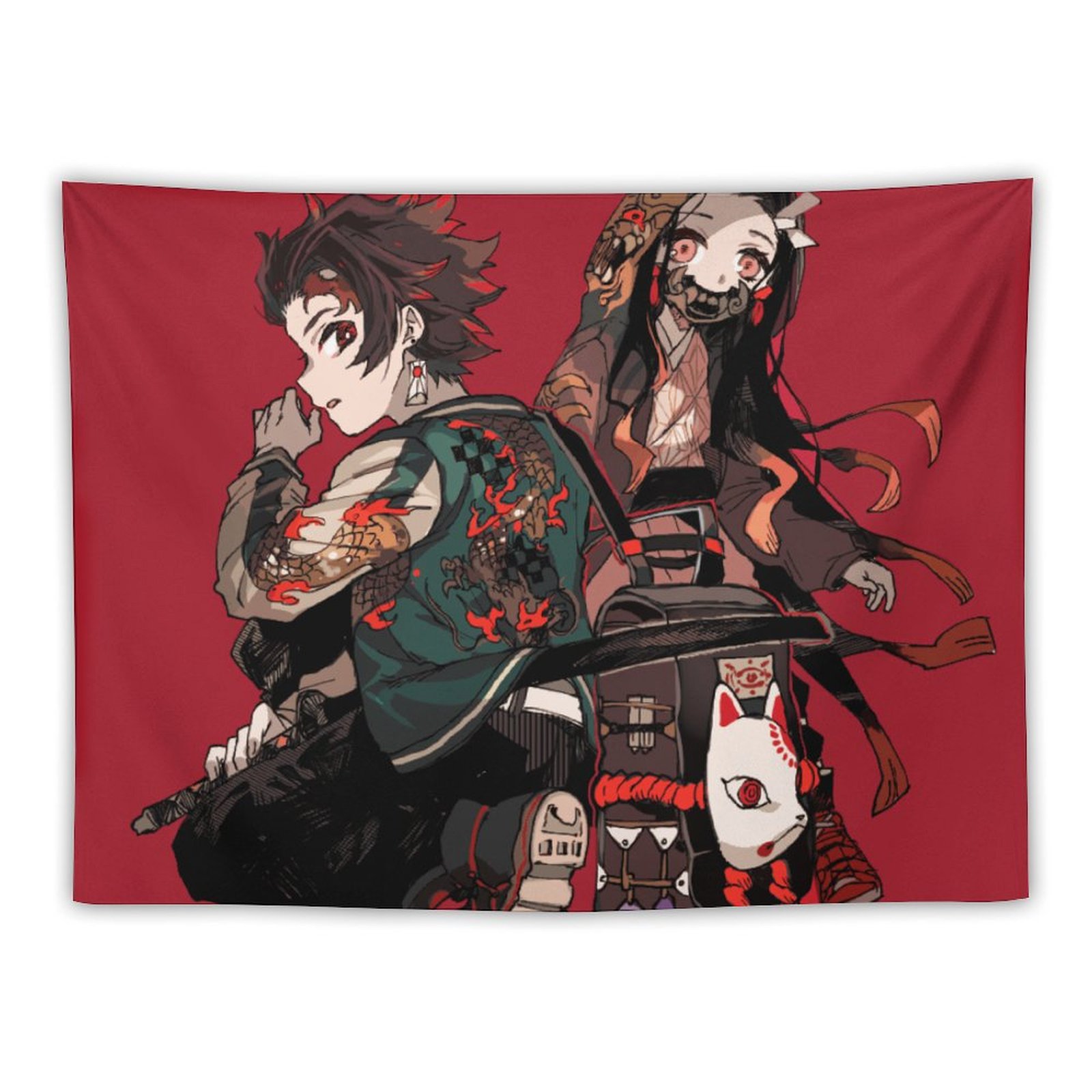 Demon Slayer Tapestry Tanjiro Nezuko Kocho 30"x40" in - Walmart.com