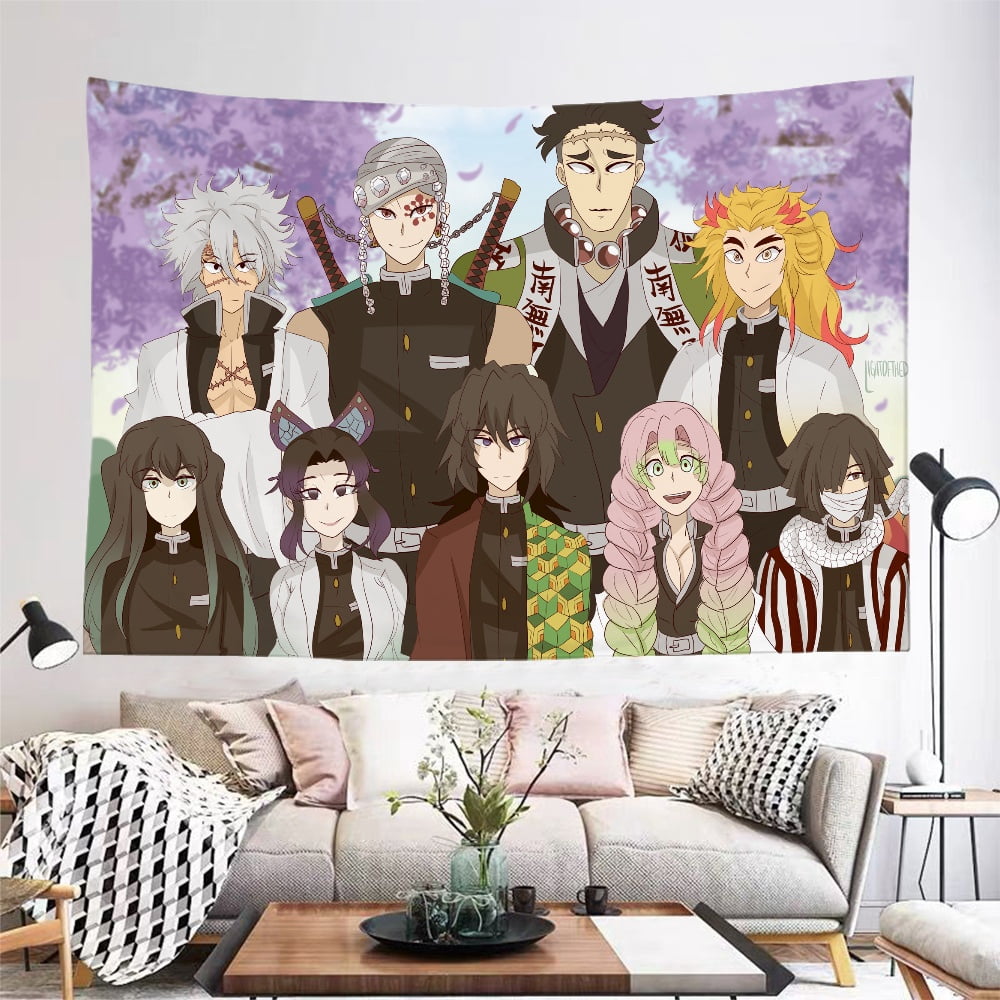 Demon Slayer Tapestry,Unique Banner for Bedspread Dorm Decor (78.74x59 ...