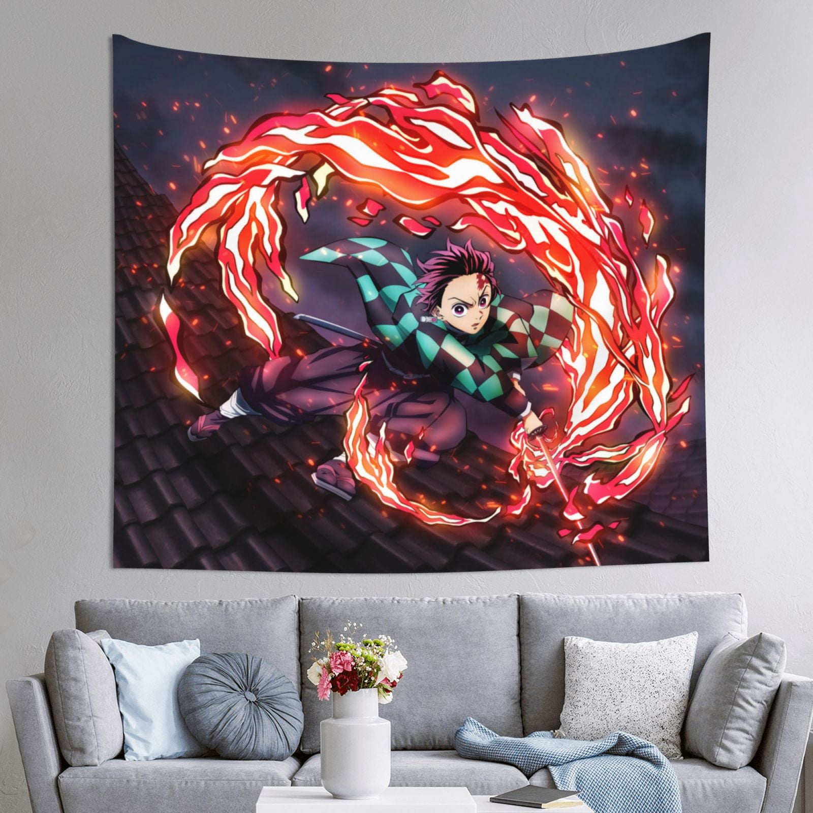 Demon Slayer Tapestry Wall Hanging Wall Art Decor Wall Tapestry for ...