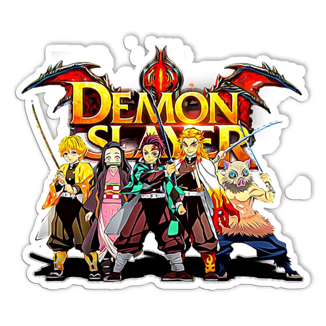 Demon Slayer Team Kimetsu No Yaiba Anime Sticker Phone Decal Water ...