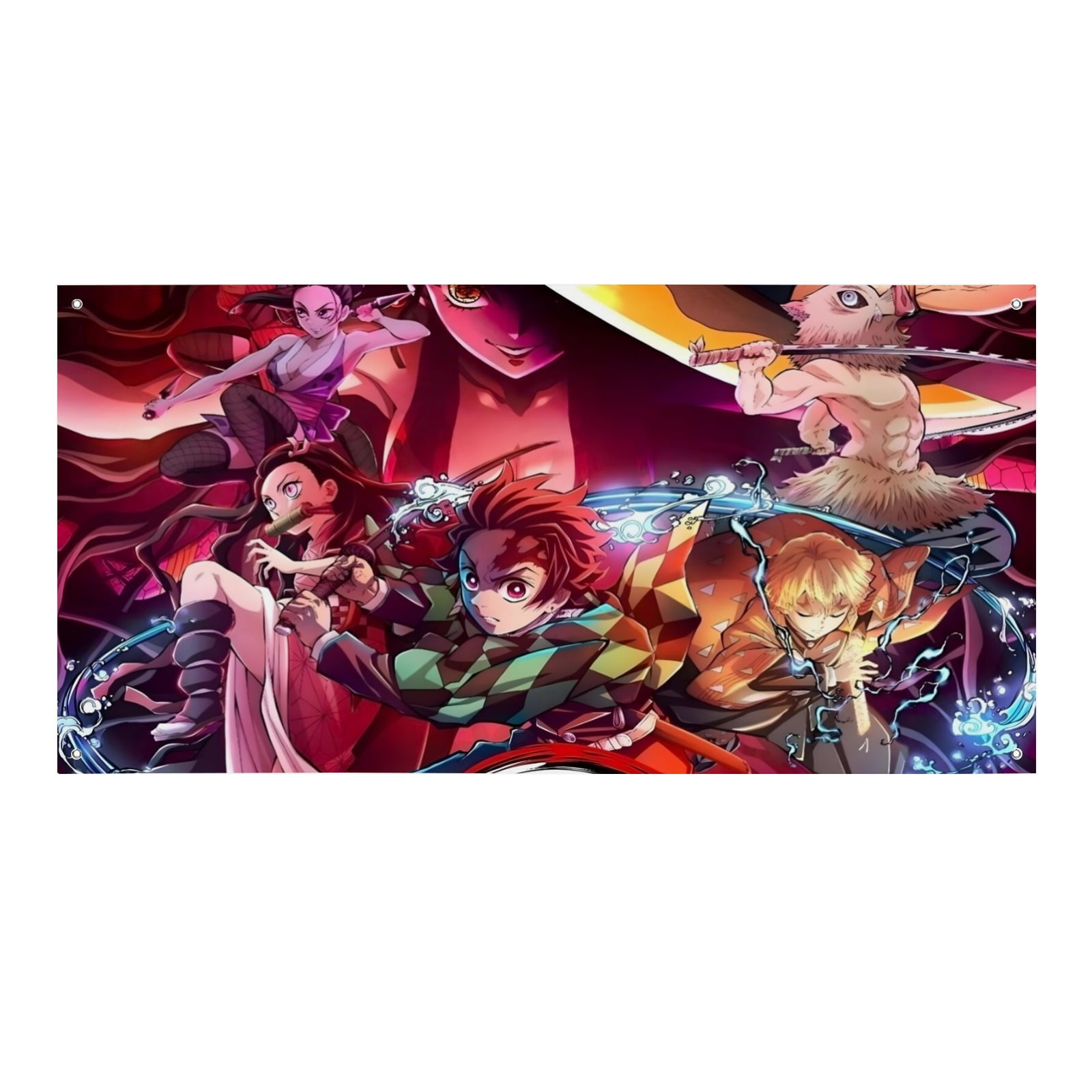 Demon Slayer-Theme Backdrops Banner Birthday Party Decor Supplies ...