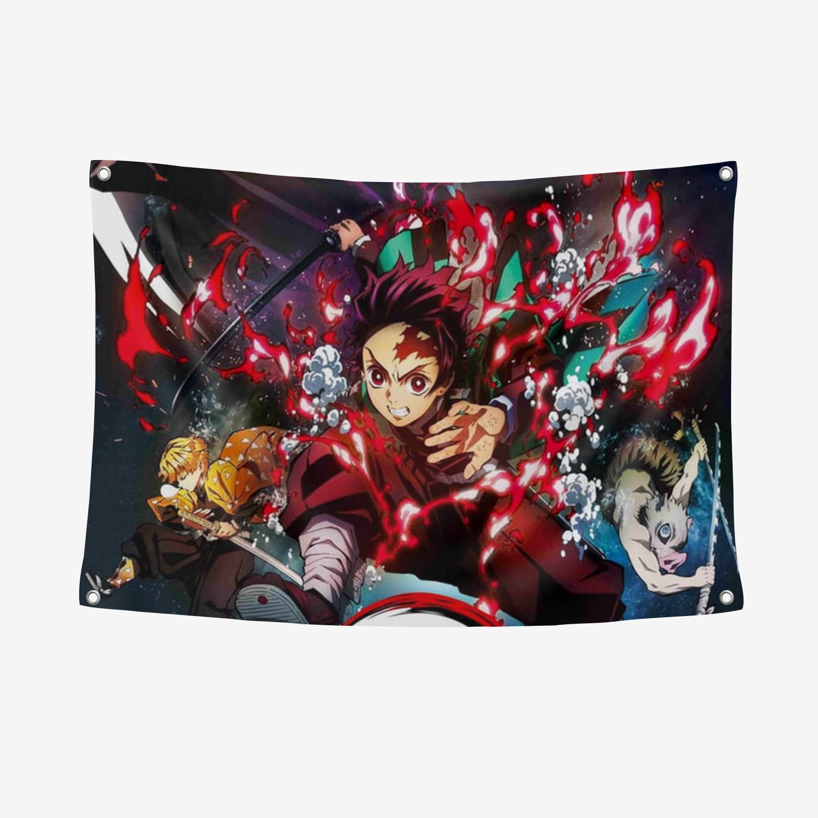 Demon Slayer Theme Party Supplies Banner Background Backdrop 31.5*47 ...