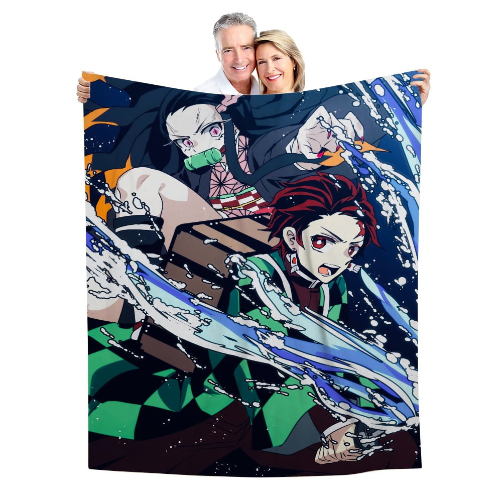 Demon Slayer Throw Blanket, Fashion Beds Sofa Summer Bed Throw Cover ...