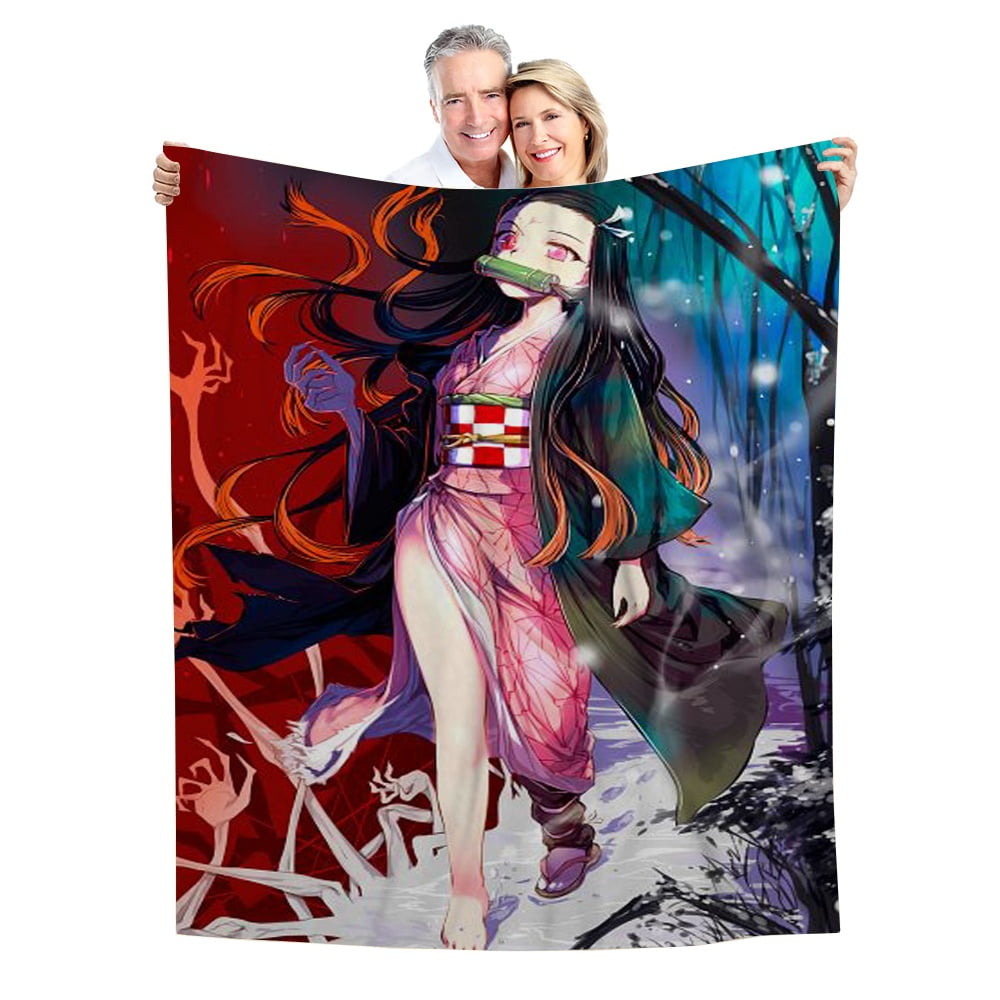 Demon Slayer Throw Blanket, Fashion Beds Sofa Summer Bed Throw Cover ...