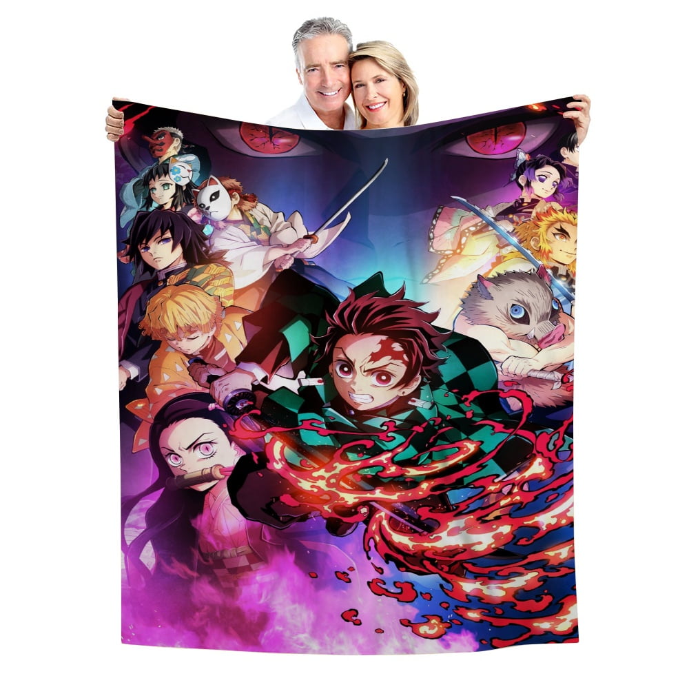 Demon Slayer Throw Blanket, Lightweight Ultra Soft Blanket Bedding ...