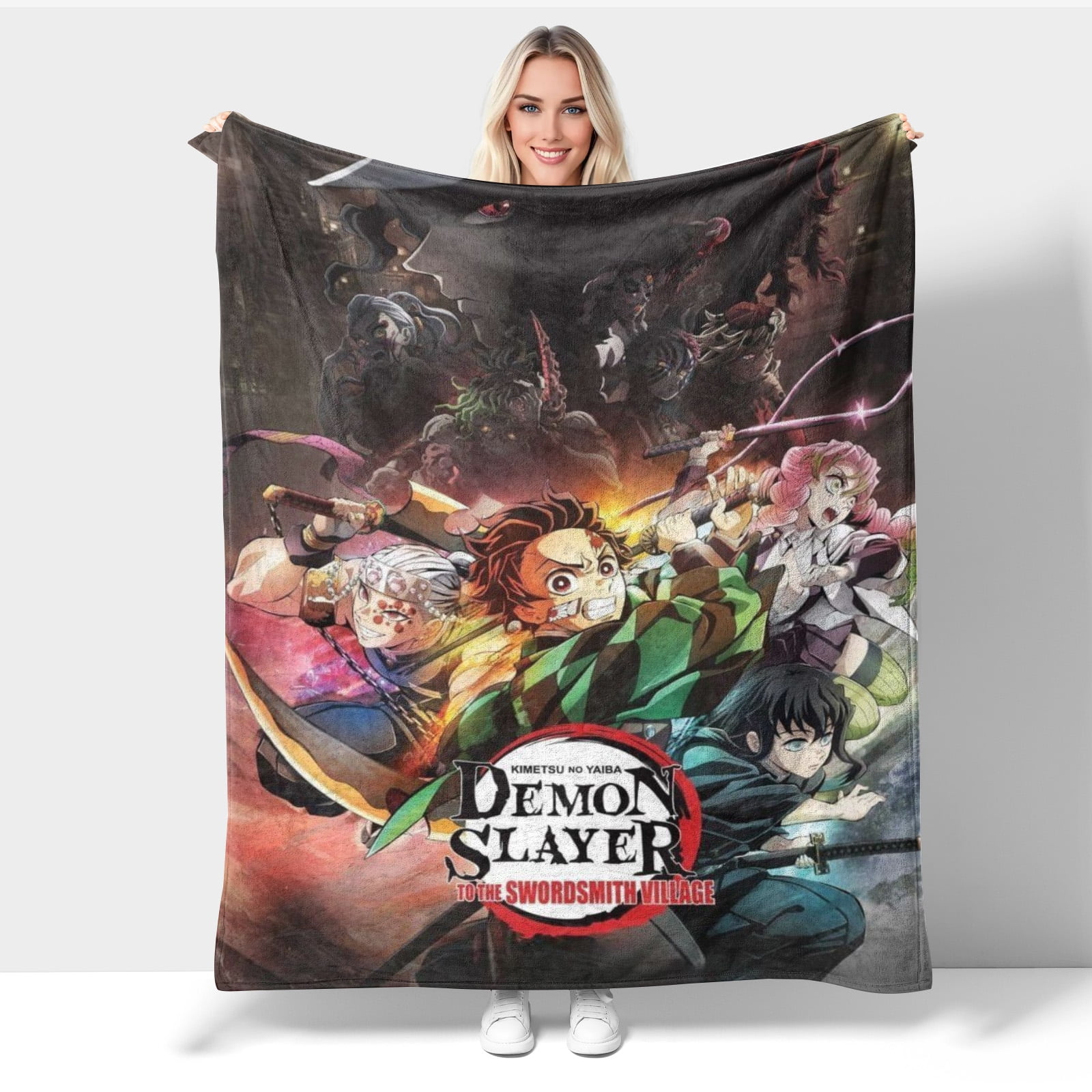 Demon Slayer Throw Blanket,Weighted Blanket Super Soft Warm Flannel ...