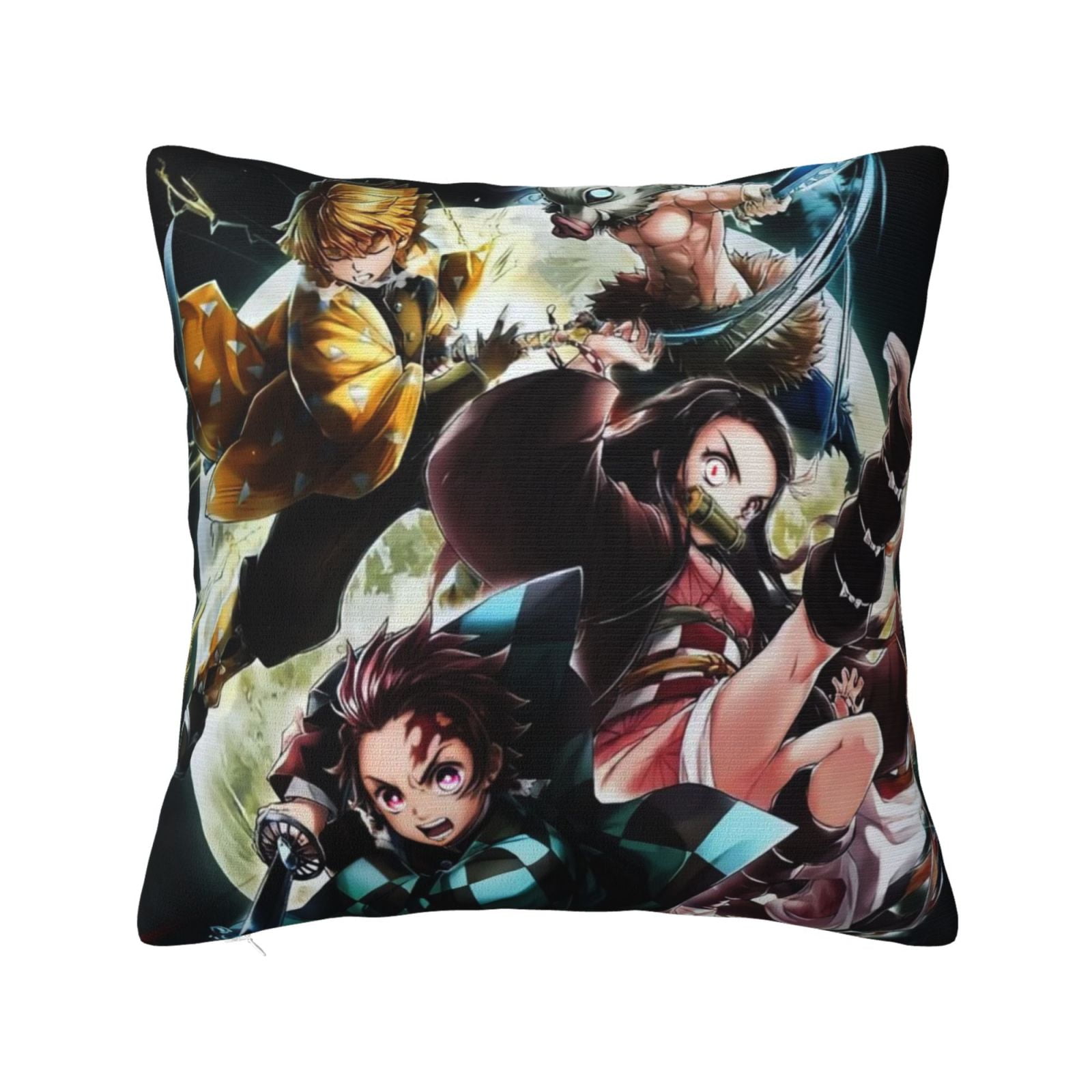 Demon Slayer Throw Pillow Covers 20"X20" Pillow Case Cushion Pillow ...