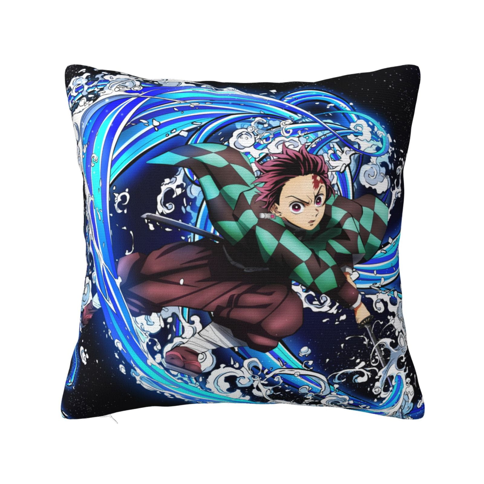 Demon Slayer Throw Pillow Covers 24"X24" Pillow Case Cushion Pillow ...