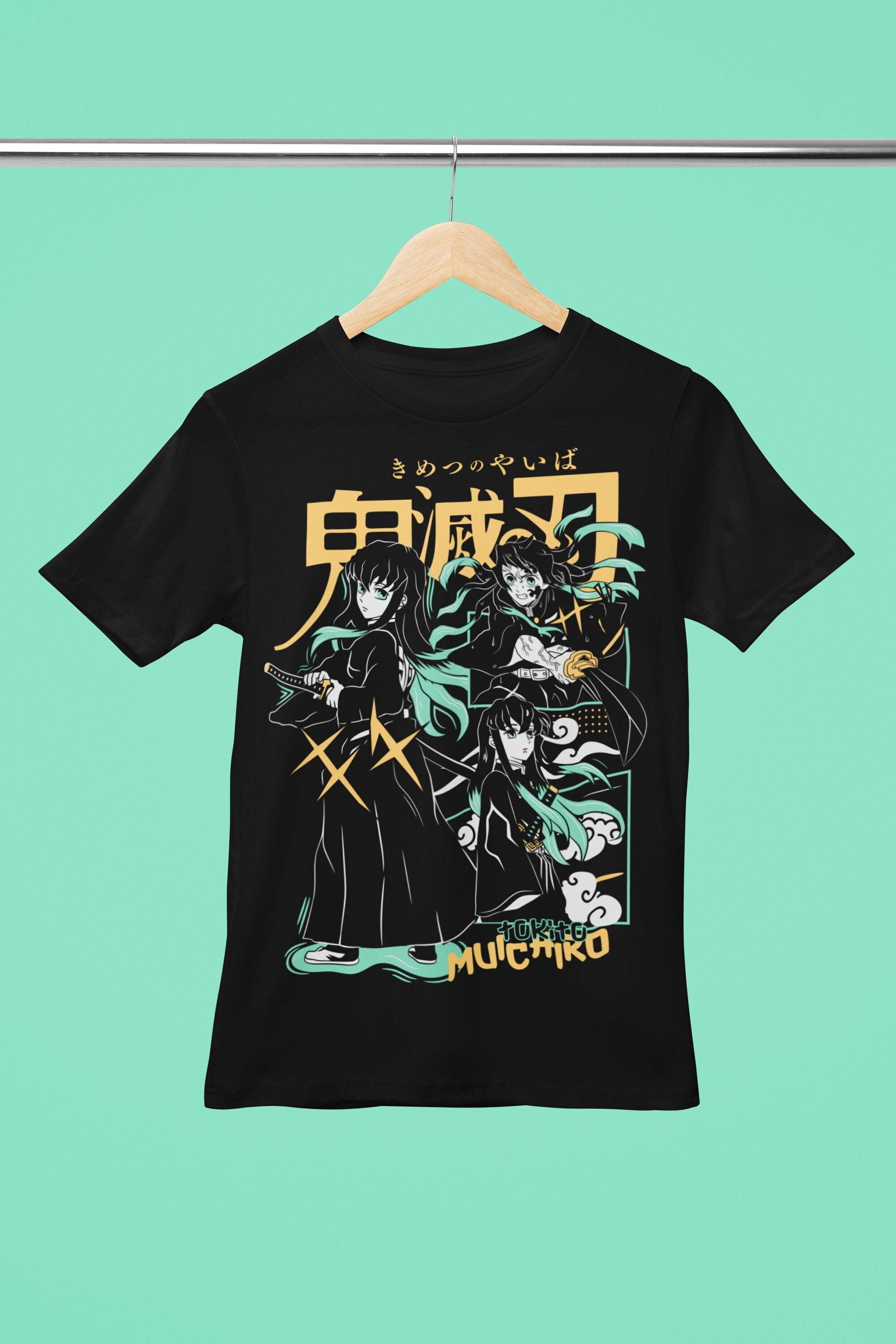 Demon Slayer Tokito Muichiro T-Shirt, Mist Hashira Anime Graphic Tee ...