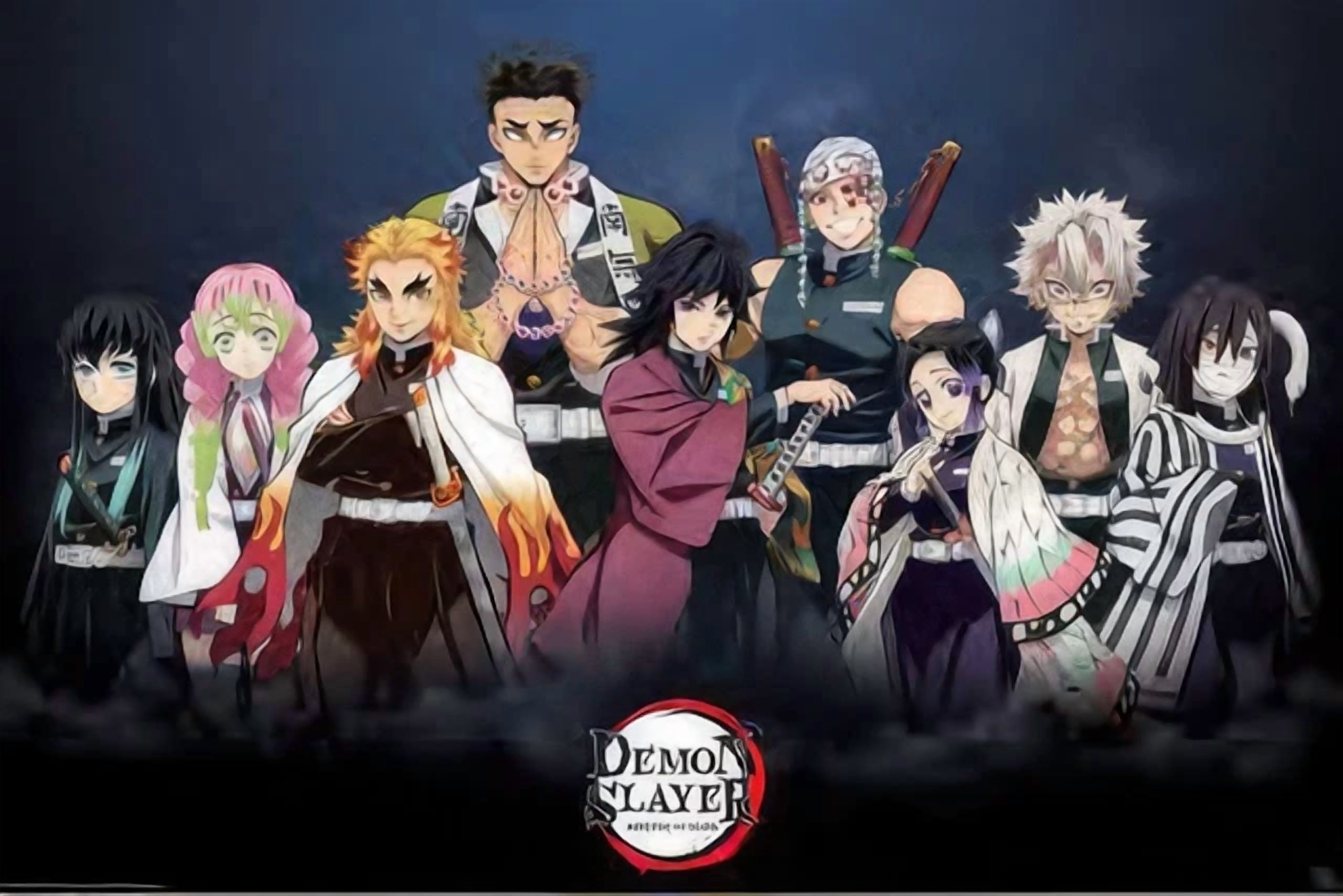 Demon Slayer - Tv Show Poster (Pillars - Characters Montage) UNFRAMED ...
