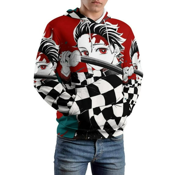 Demon Slayer Unisex Hoodies 3D Print Pullover Hooded Sweatshirt Hoodies ...