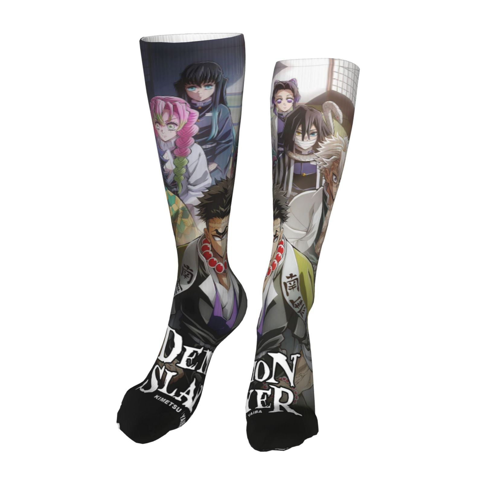 Demon Slayer Unisex Long Knee Thigh Compression Crew Socks Men Women ...