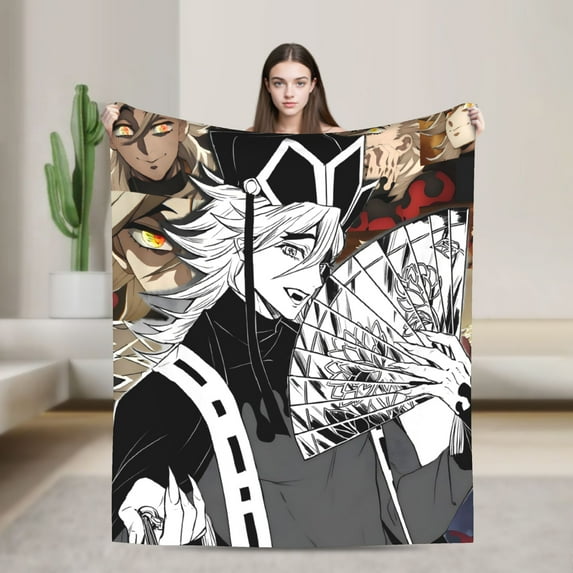 Demon Slayer Upper Rank Two Doma Douma Anime Blanket - Soft Flannel ...