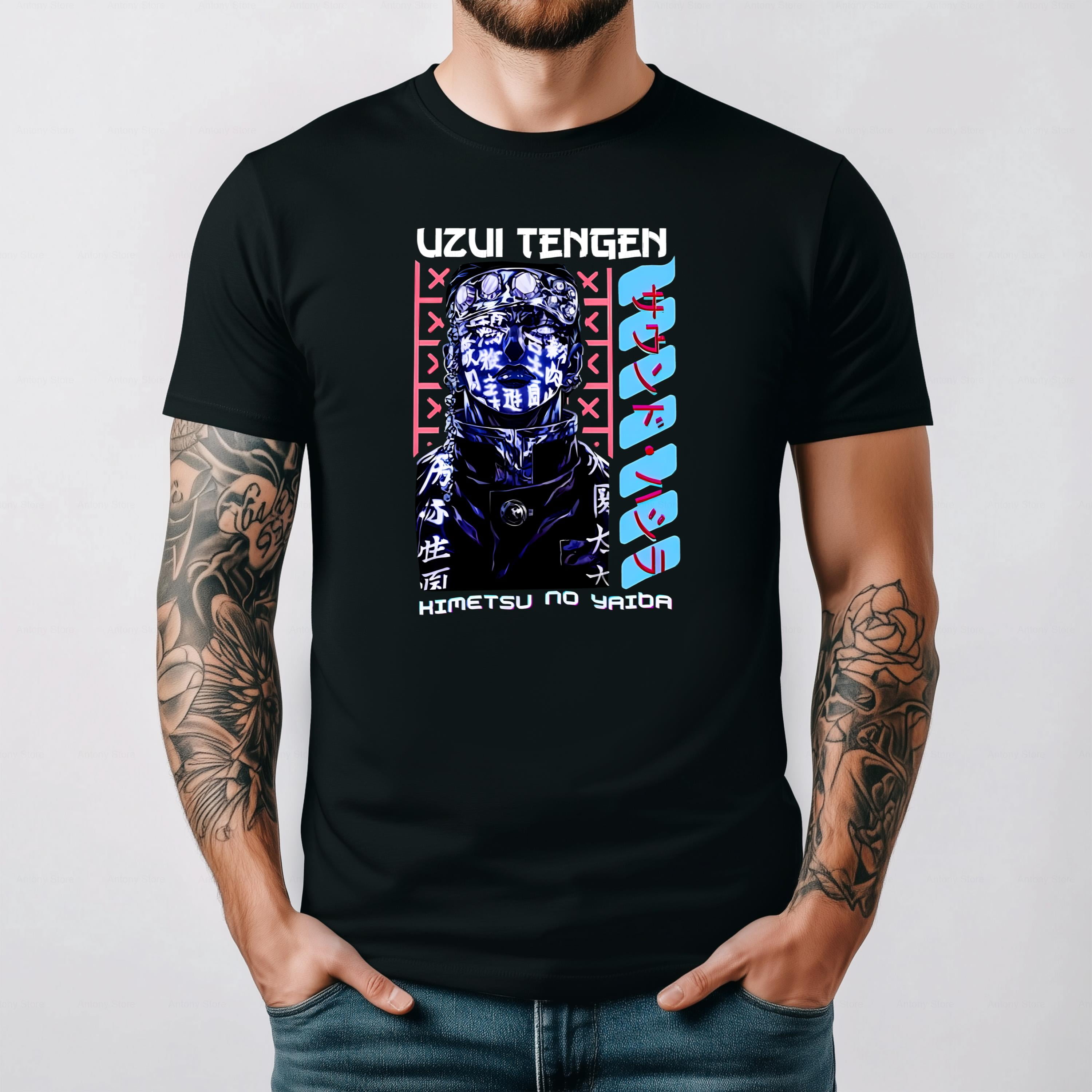 Demon Slayer Uzui Tengen Sound Hashira Kimetsu no Yaiba Tee up to size ...