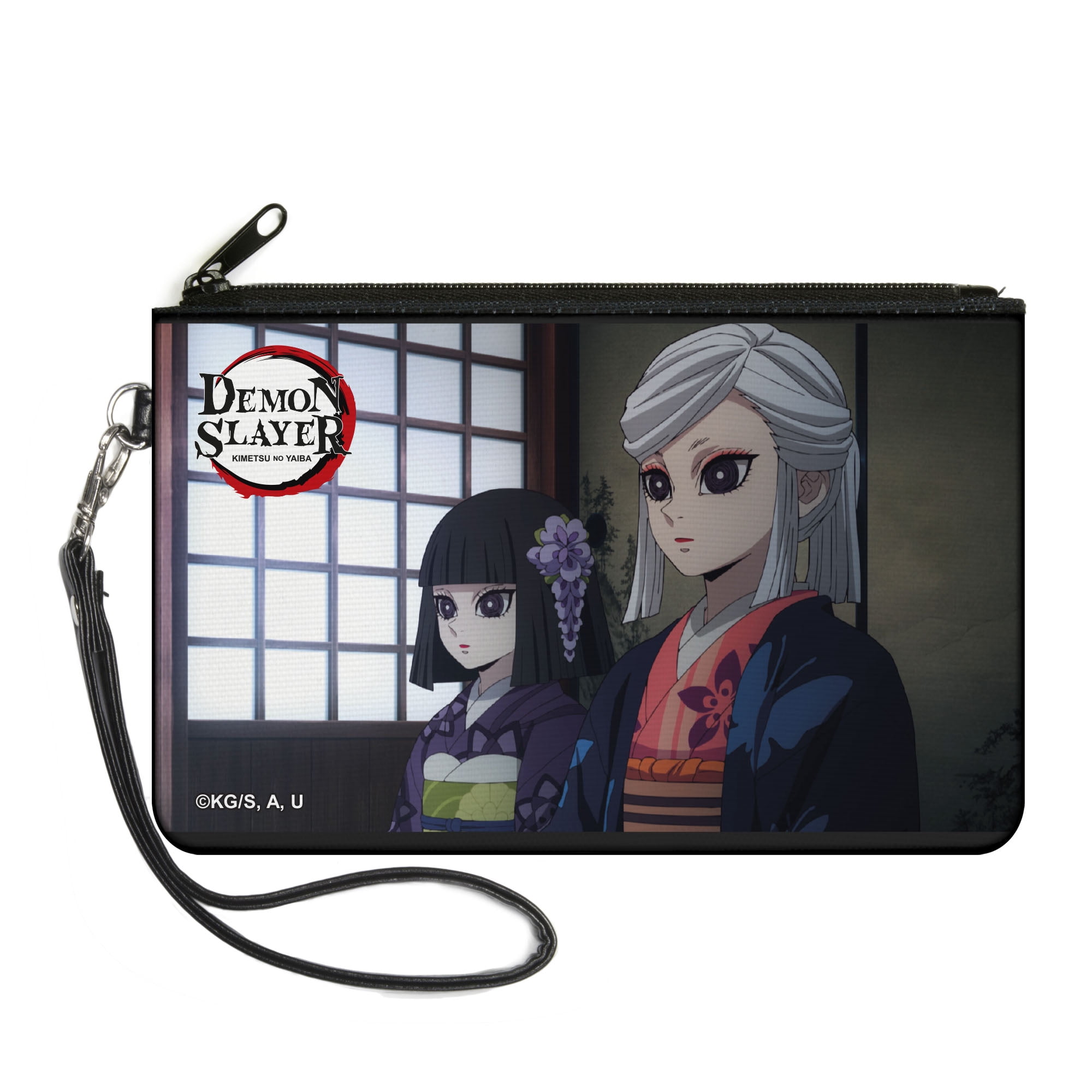 Demon Slayer Wallet, Zip Clutch, Demon Slayer Kiriya and Amane, Canvas ...