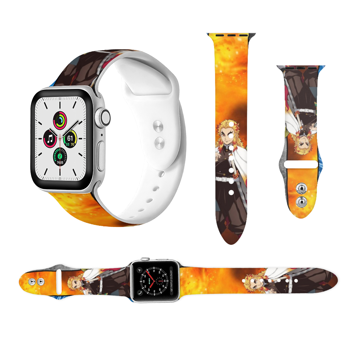 Demon Slayer Watch Band Compatible with Apple Watch Band 40mm ...