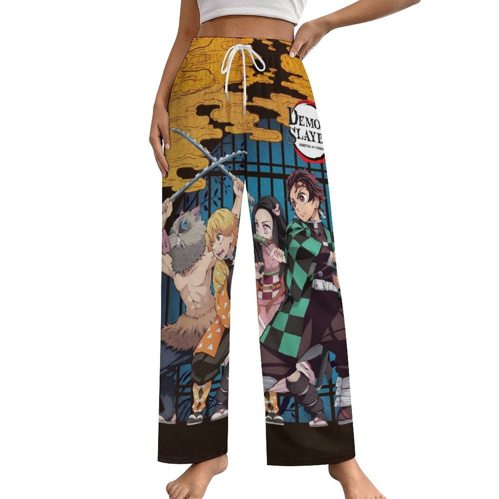 Demon Slayer Womens Comfy Pajama PJ Pants Lounge Pants Sleepwear ...